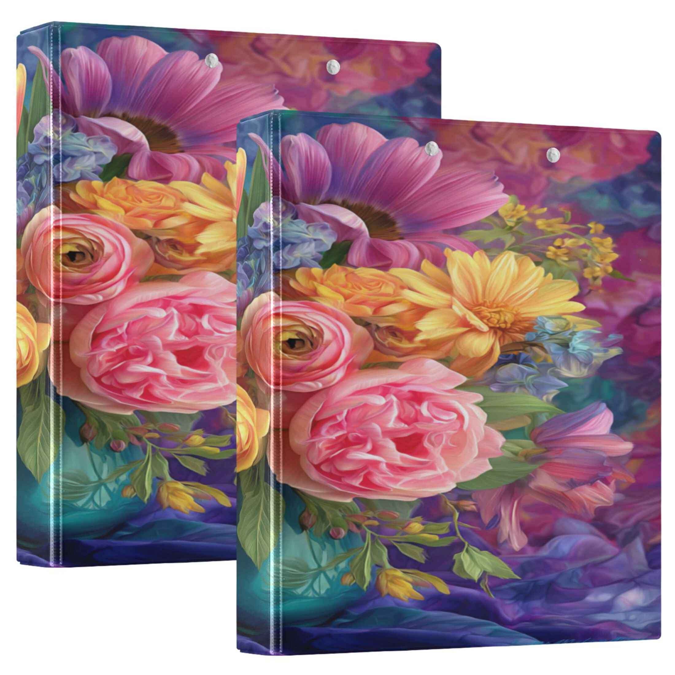 3 Ring Binder 1.5 inch Round Rings with Interior Pockets Binders ...
