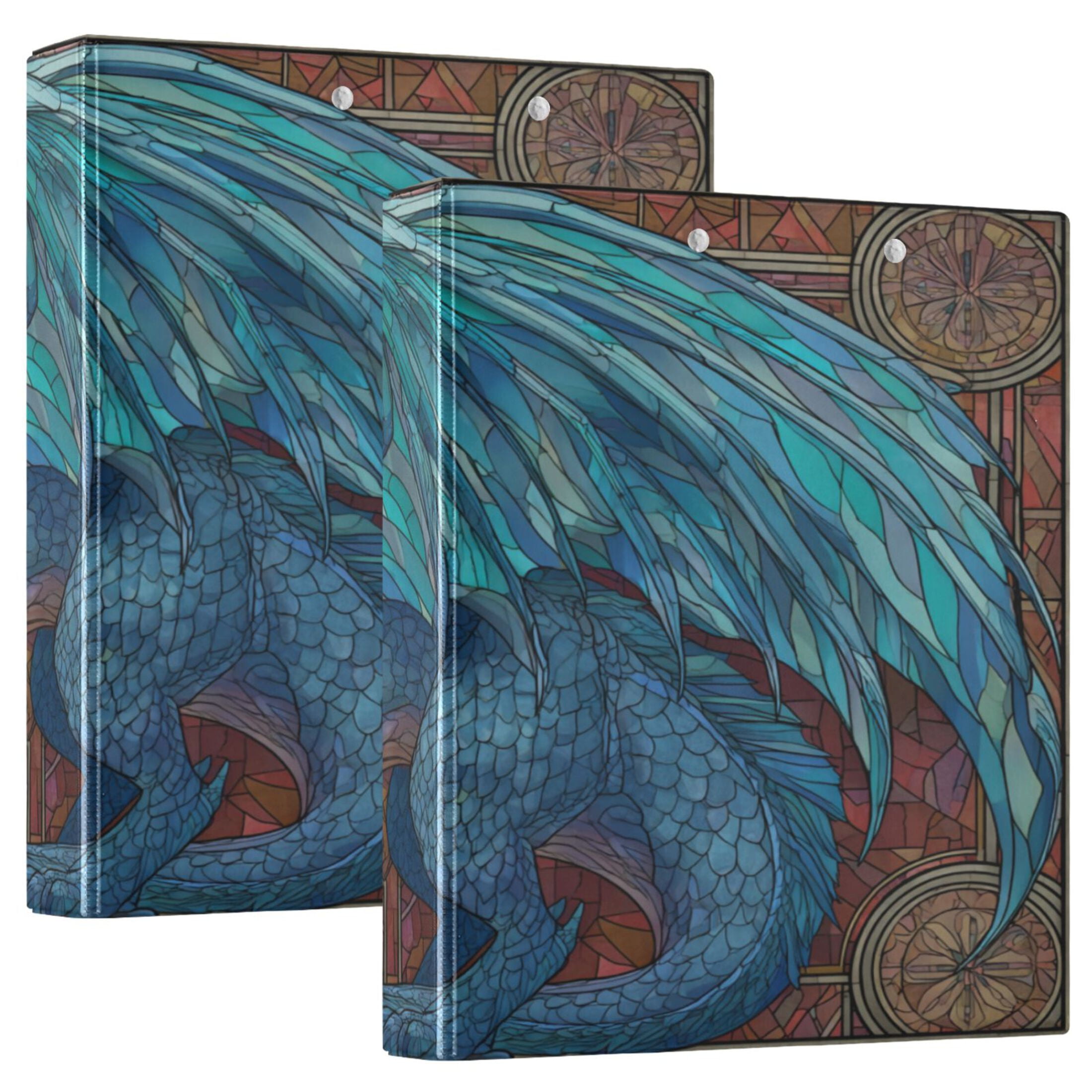 3 Ring Binder 1.5 inch Round Rings with Interior Pockets Binders Organizer Office School 1Pack ...