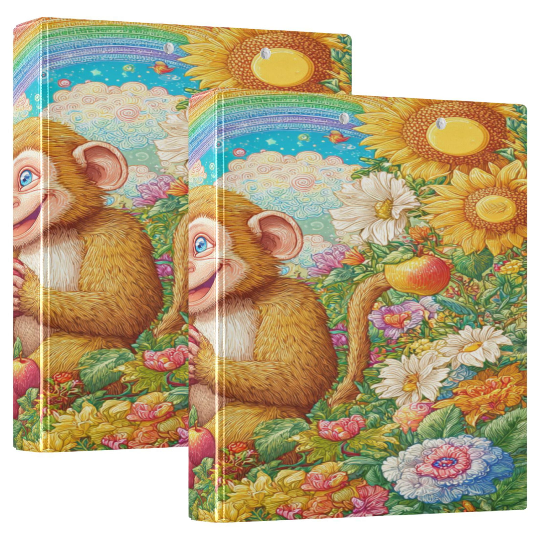 3 Ring Binder 1.5 inch Round Rings with Interior Pockets Binders ...