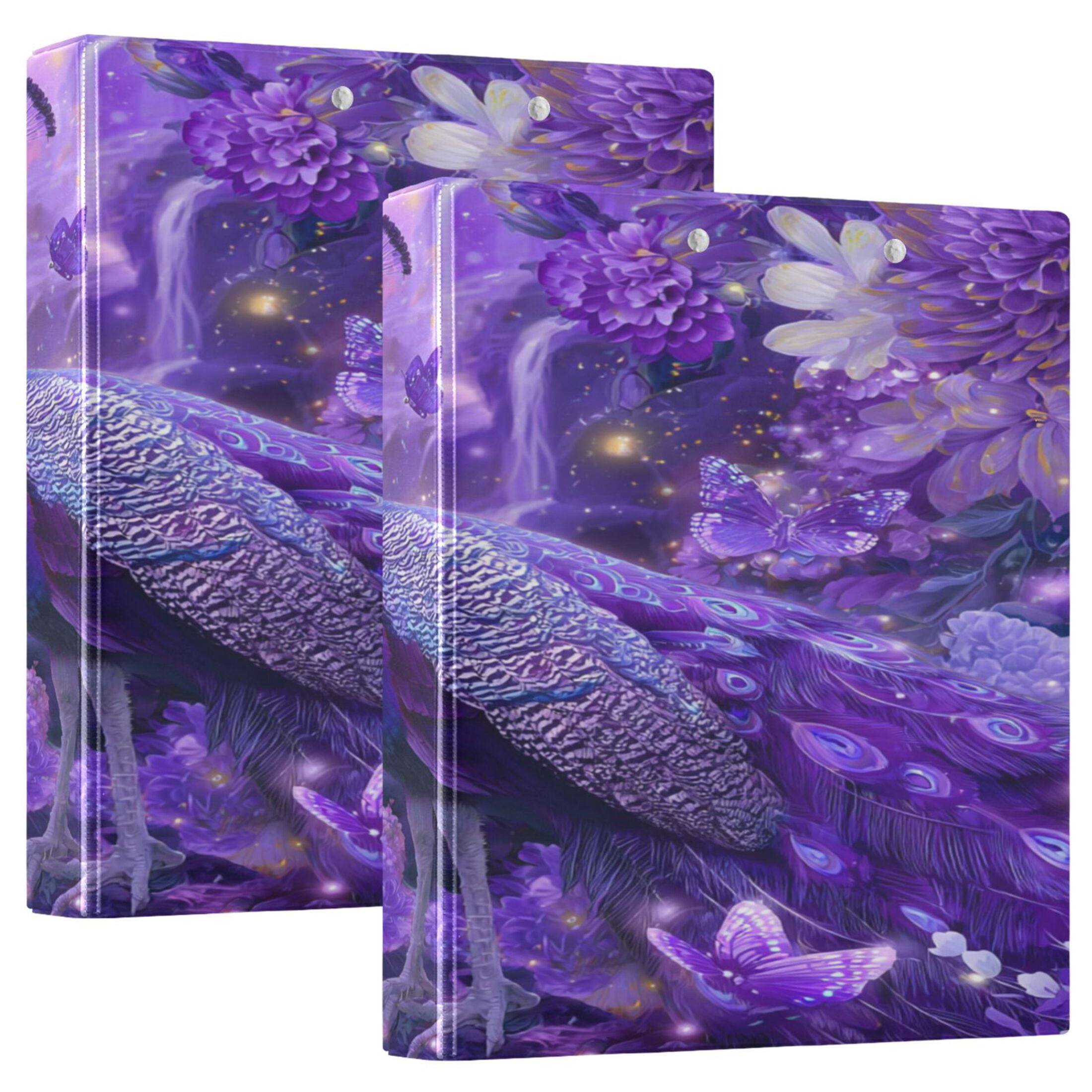 3 Ring Binder 1.5 inch Round Rings with Interior Pockets Binders ...