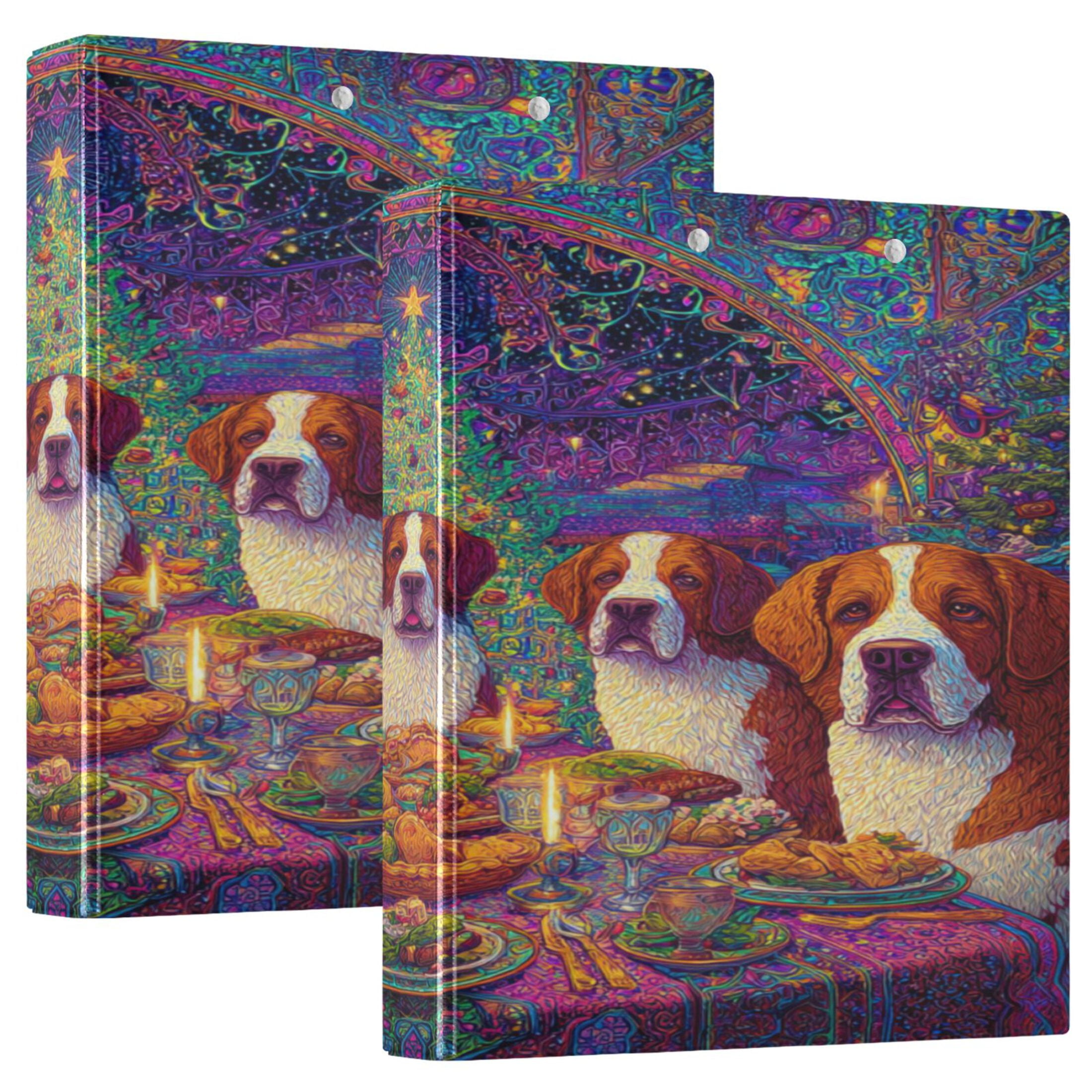 3 Ring Binder 1.5 inch Round Rings with Interior Pockets Binders ...