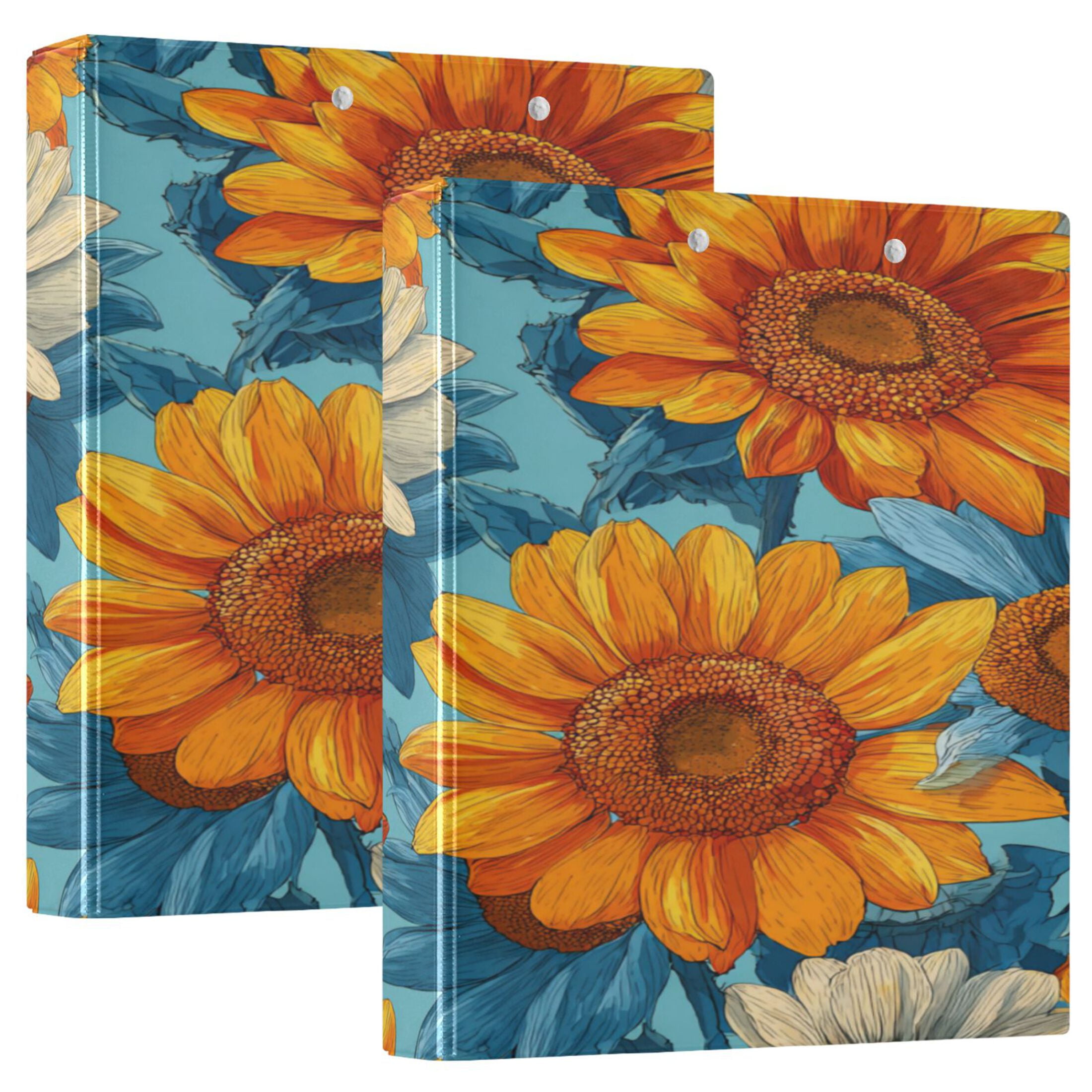 3 Ring Binder 1.5 inch Round Rings with Interior Pockets Binders ...