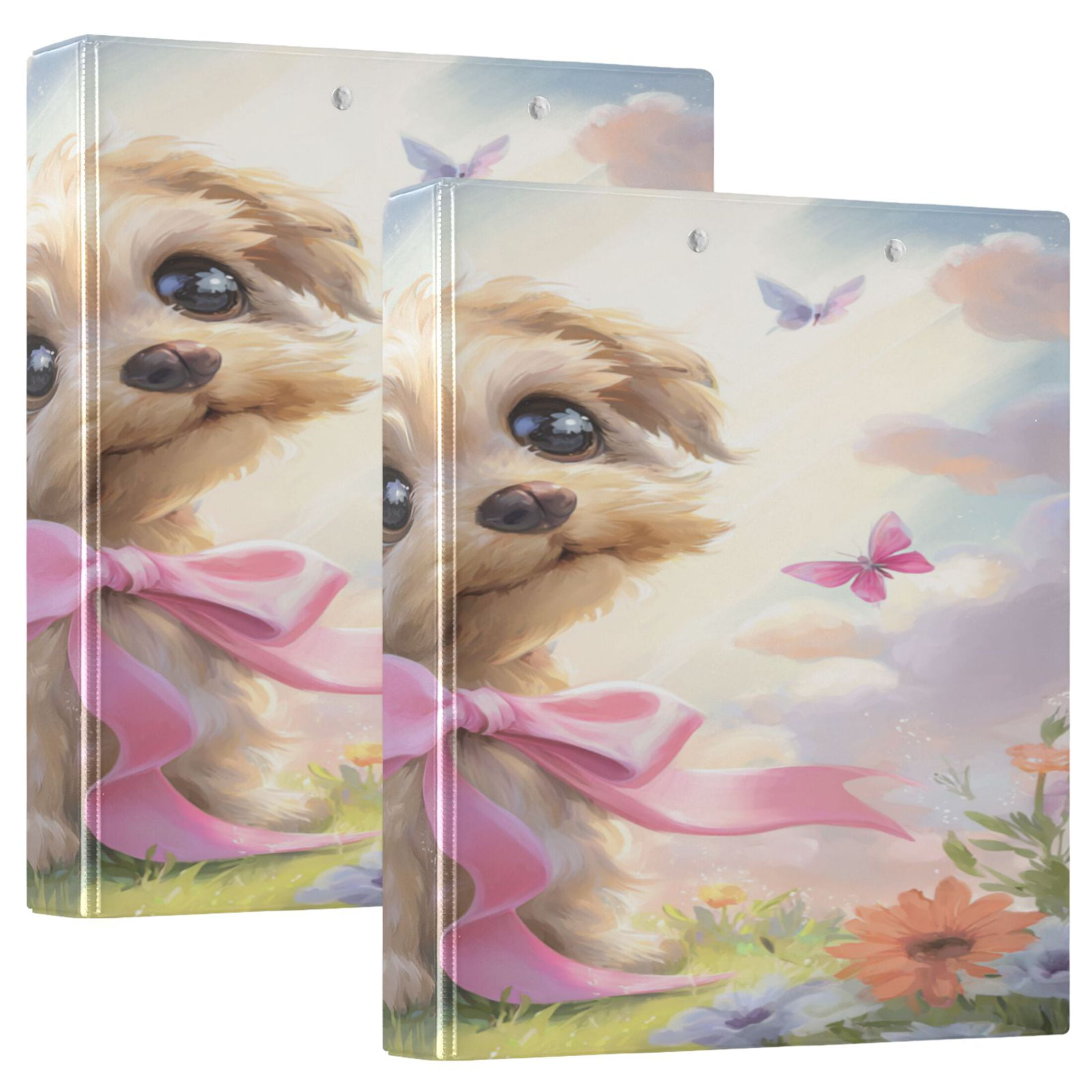 3 Ring Binder 1.5 inch Round Rings with Interior Pockets Binders Organizer Office School 1Pack ...