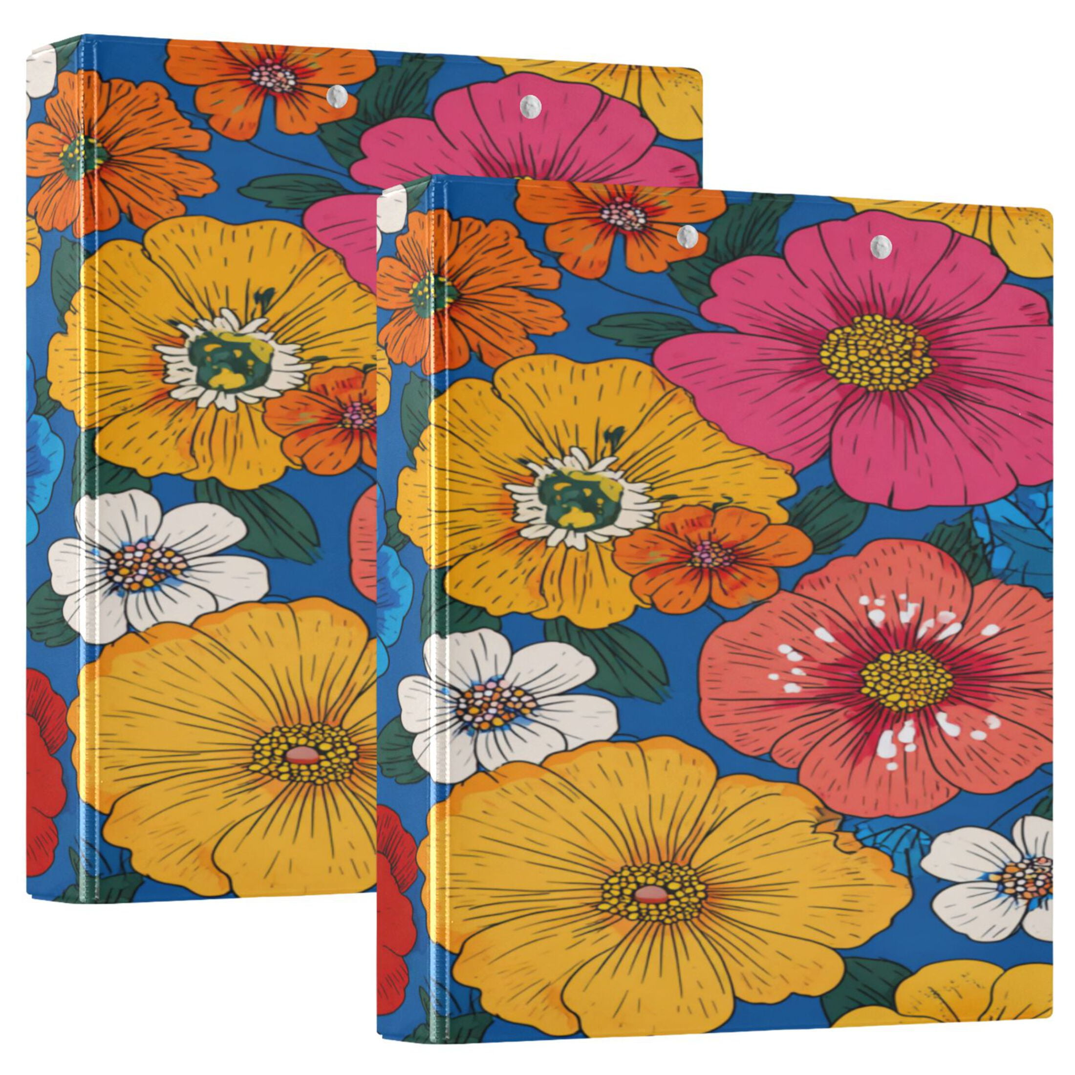 3 Ring Binder 1.5 inch Round Rings with Interior Pockets Binders ...