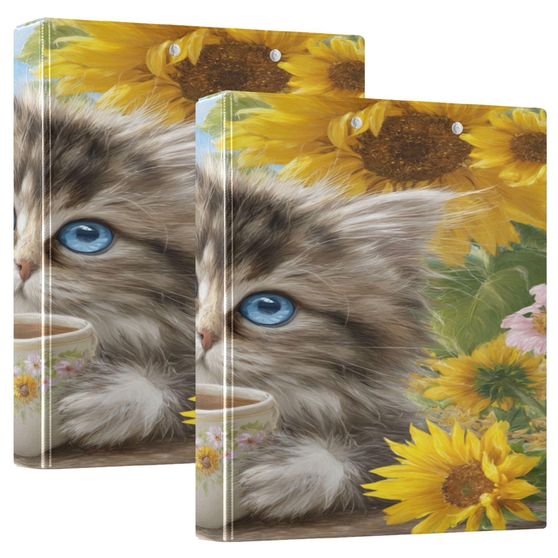 3 Ring Binder 1.5 inch Round Rings with Interior Pockets Binders ...