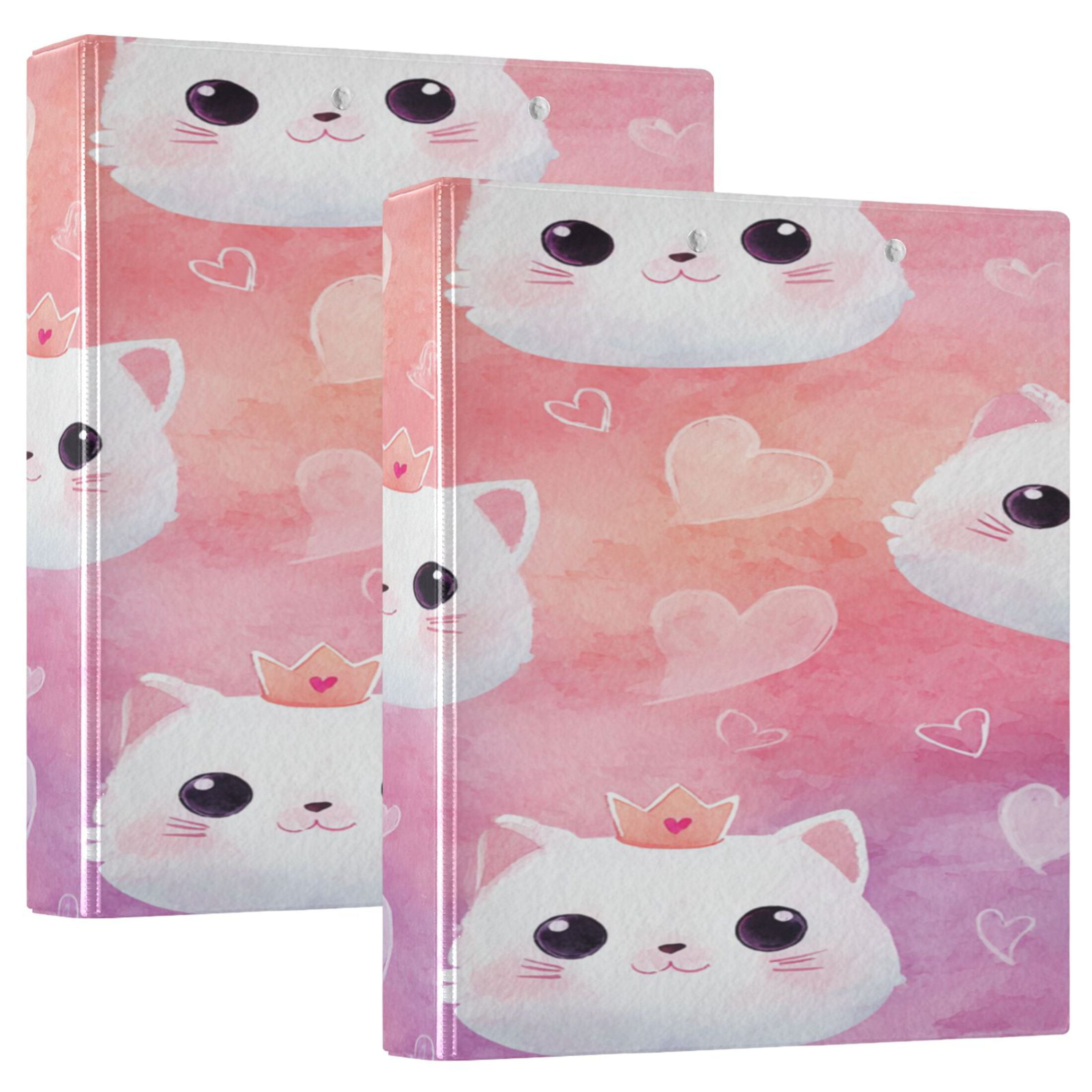 3 Ring Binder 1.5 inch Round Rings with Interior Pockets Binders Organizer Office School 1Pack ...