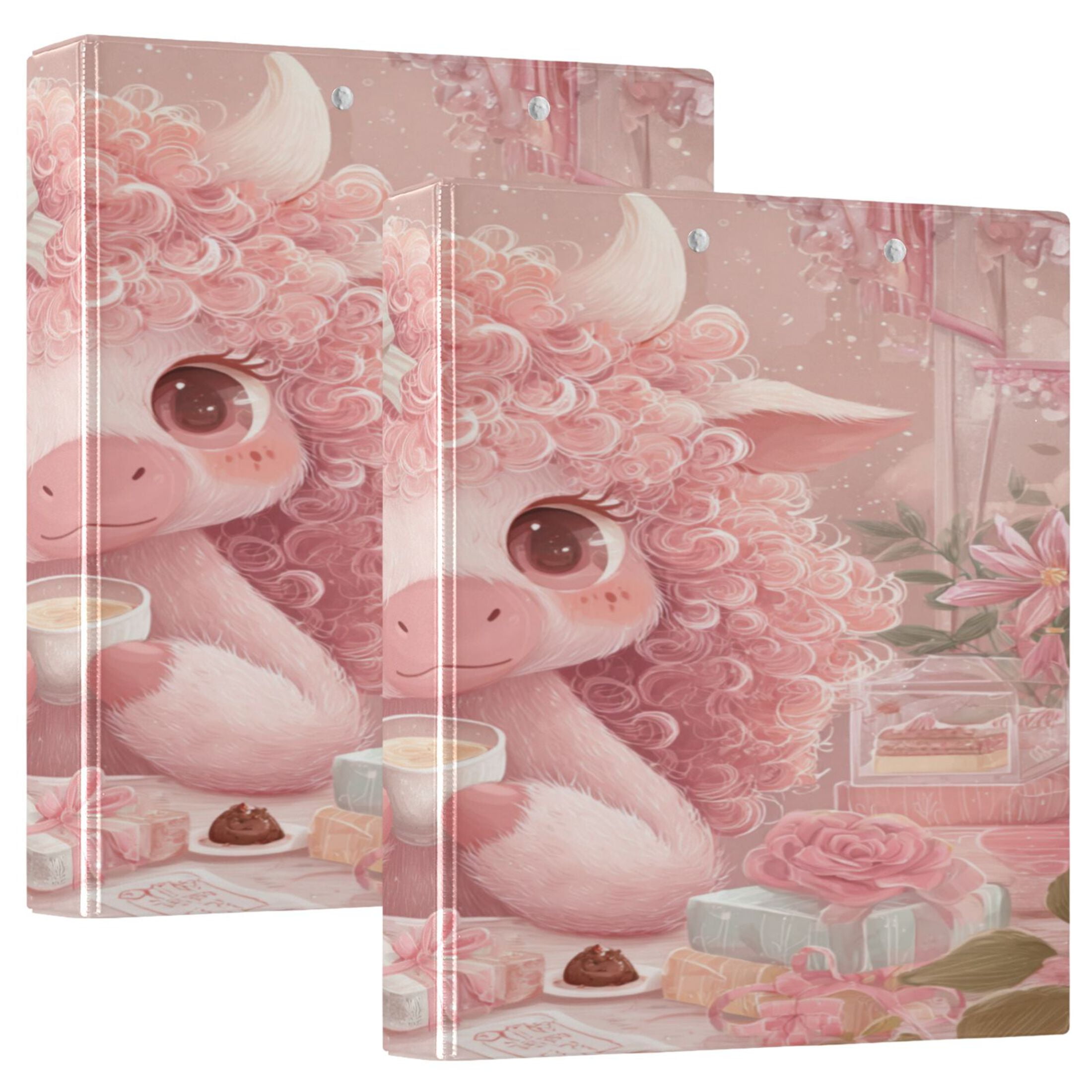 3 Ring Binder 1.5 inch Round Rings with Interior Pockets Binders ...
