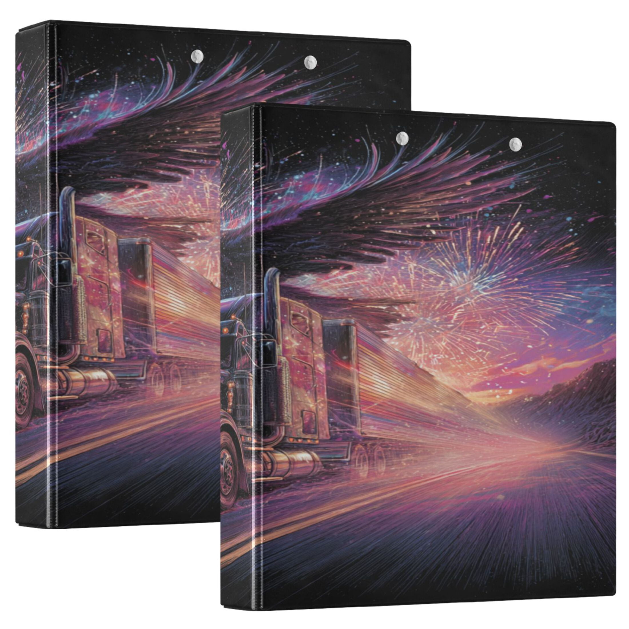 3 Ring Binder 1.5 inch Round Rings with Interior Pockets Binders ...