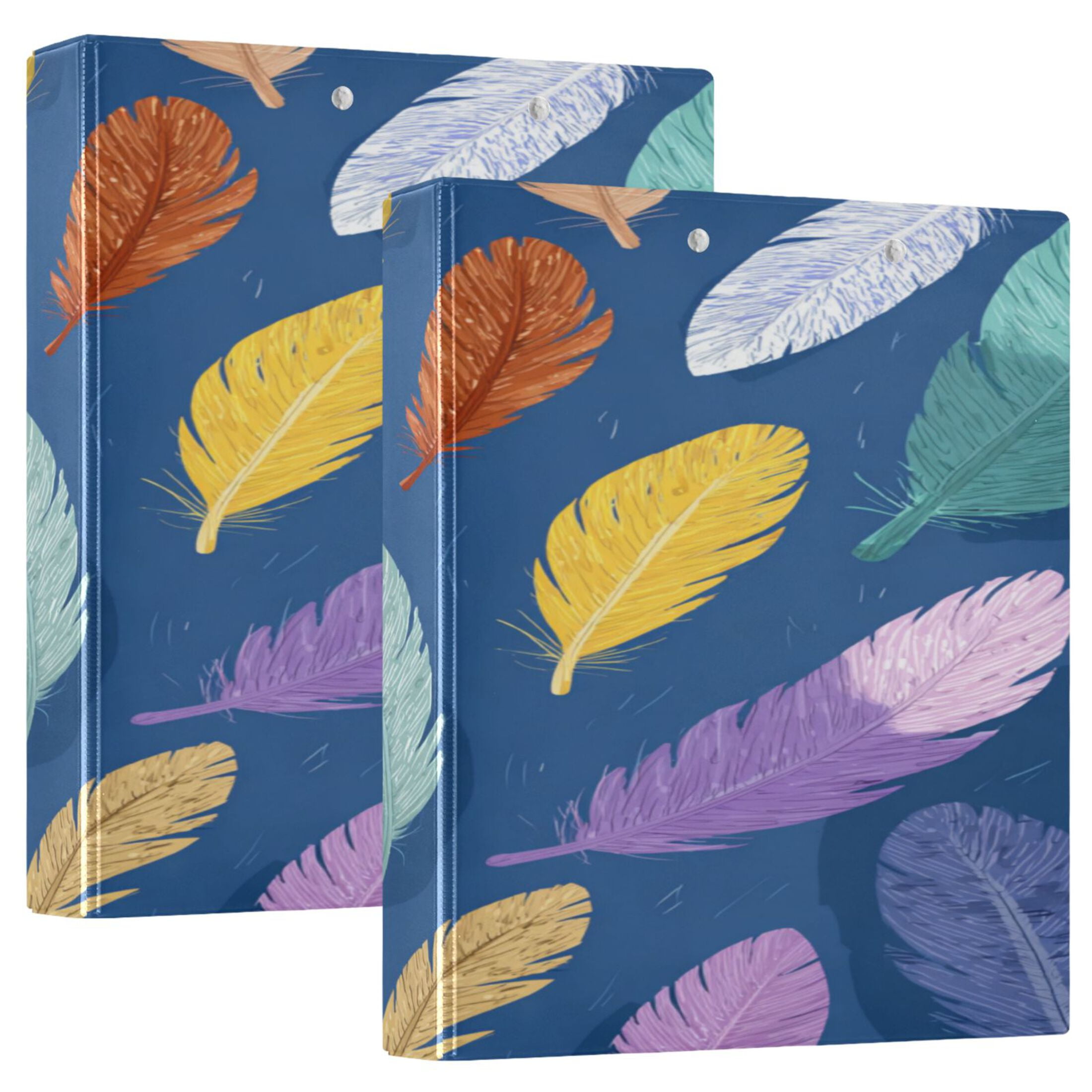 3 Ring Binder 1.5 inch Round Rings with Interior Pockets Binders ...