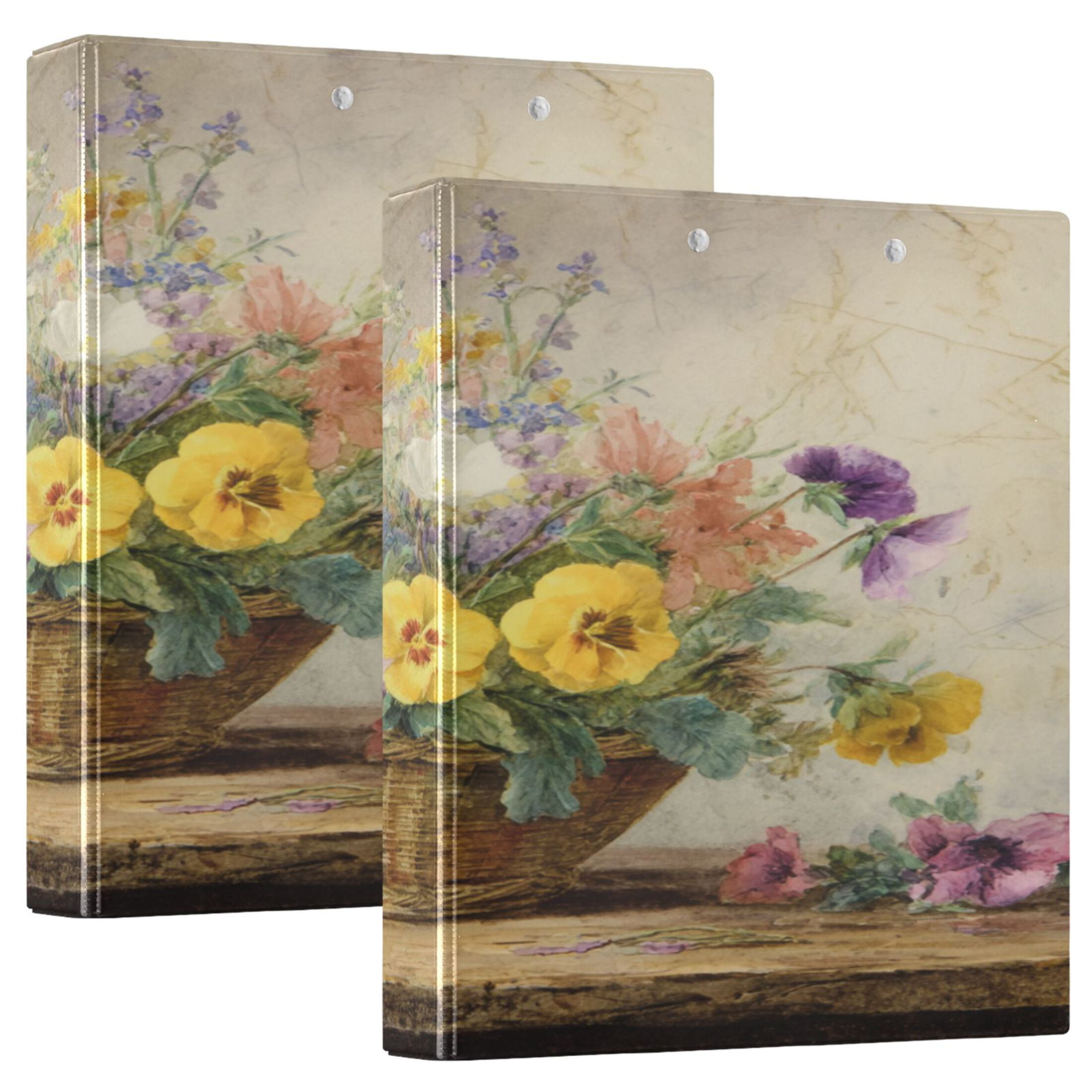 3 Ring Binder 1.5 inch Round Rings with Interior Pockets Binders Organizer Office School 1Pack ...