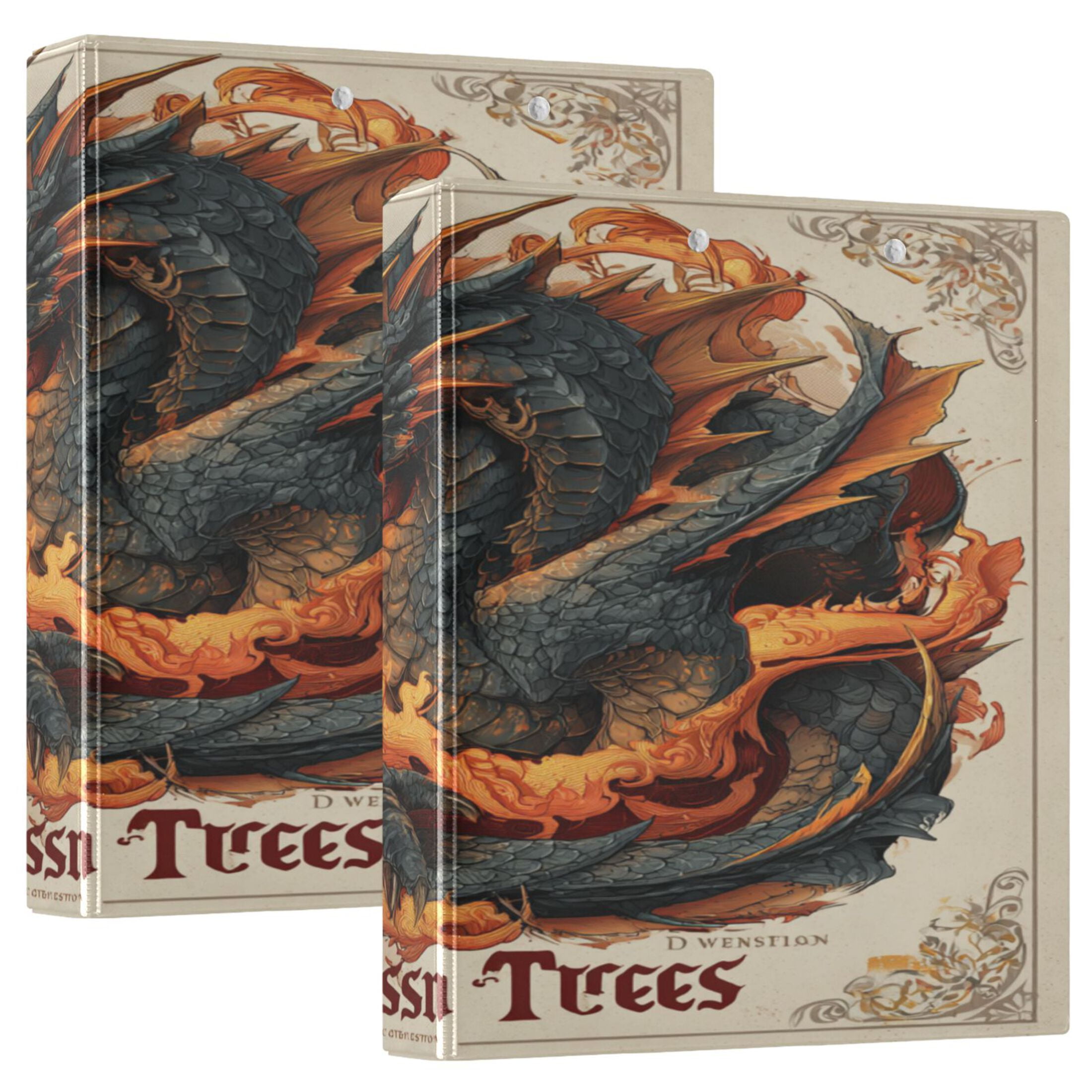 3 Ring Binder 1.5 inch Round Rings with Interior Pockets Binders ...