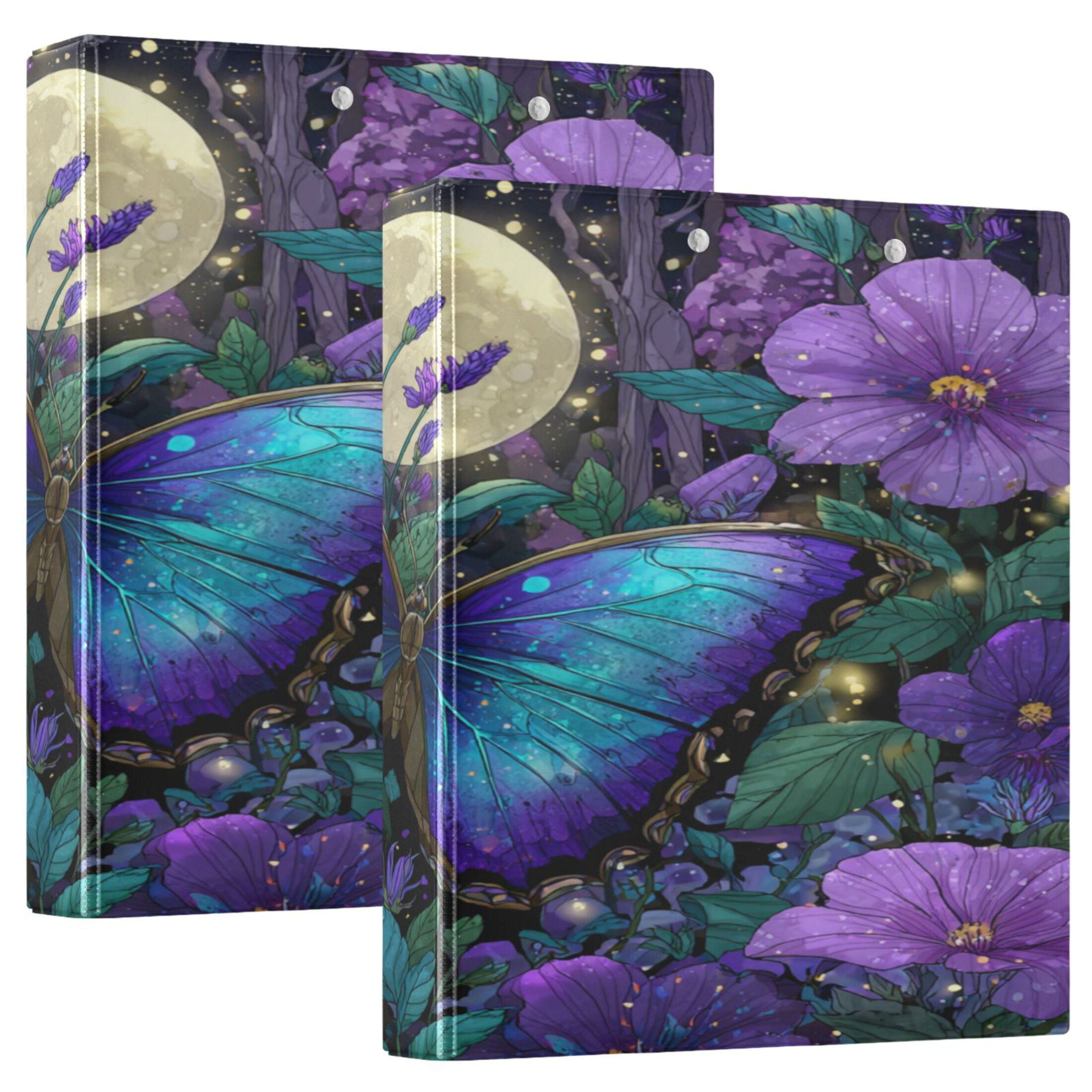 3 Ring Binder 1.5 inch Round Rings with Interior Pockets Binders ...