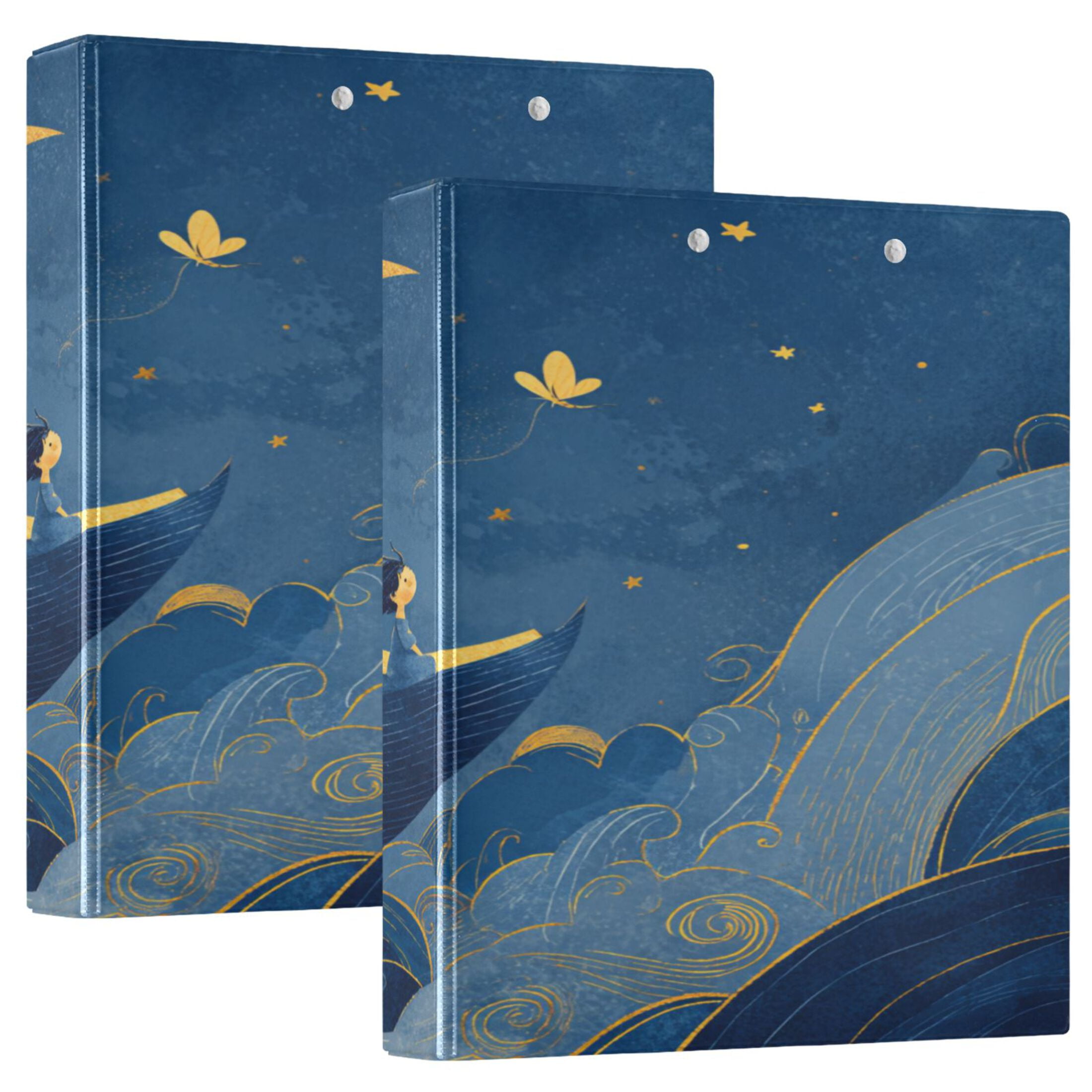 3 Ring Binder 1.5 inch Round Rings with Interior Pockets Binders ...