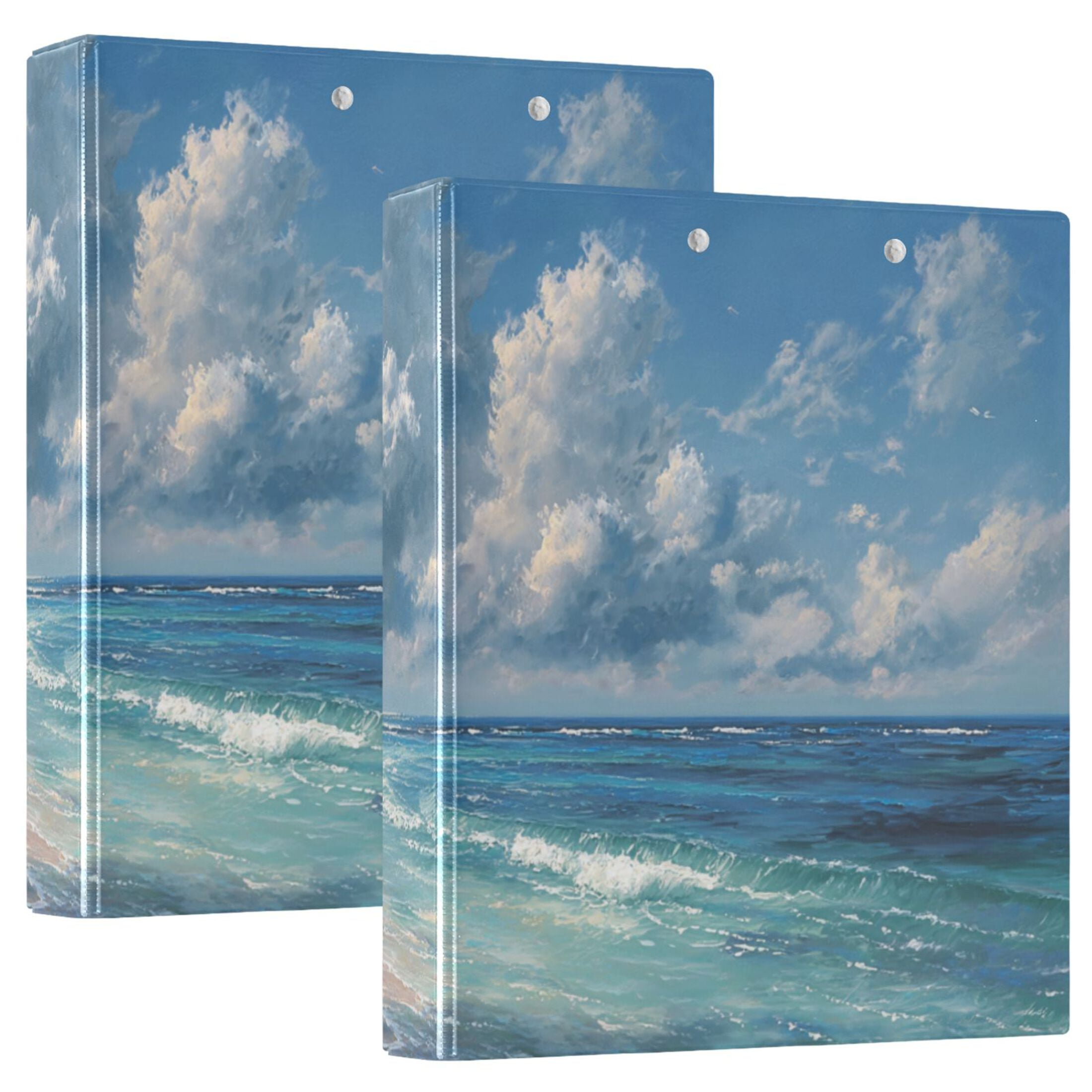 3 Ring Binder 1.5 inch Round Rings with Interior Pockets Binders ...