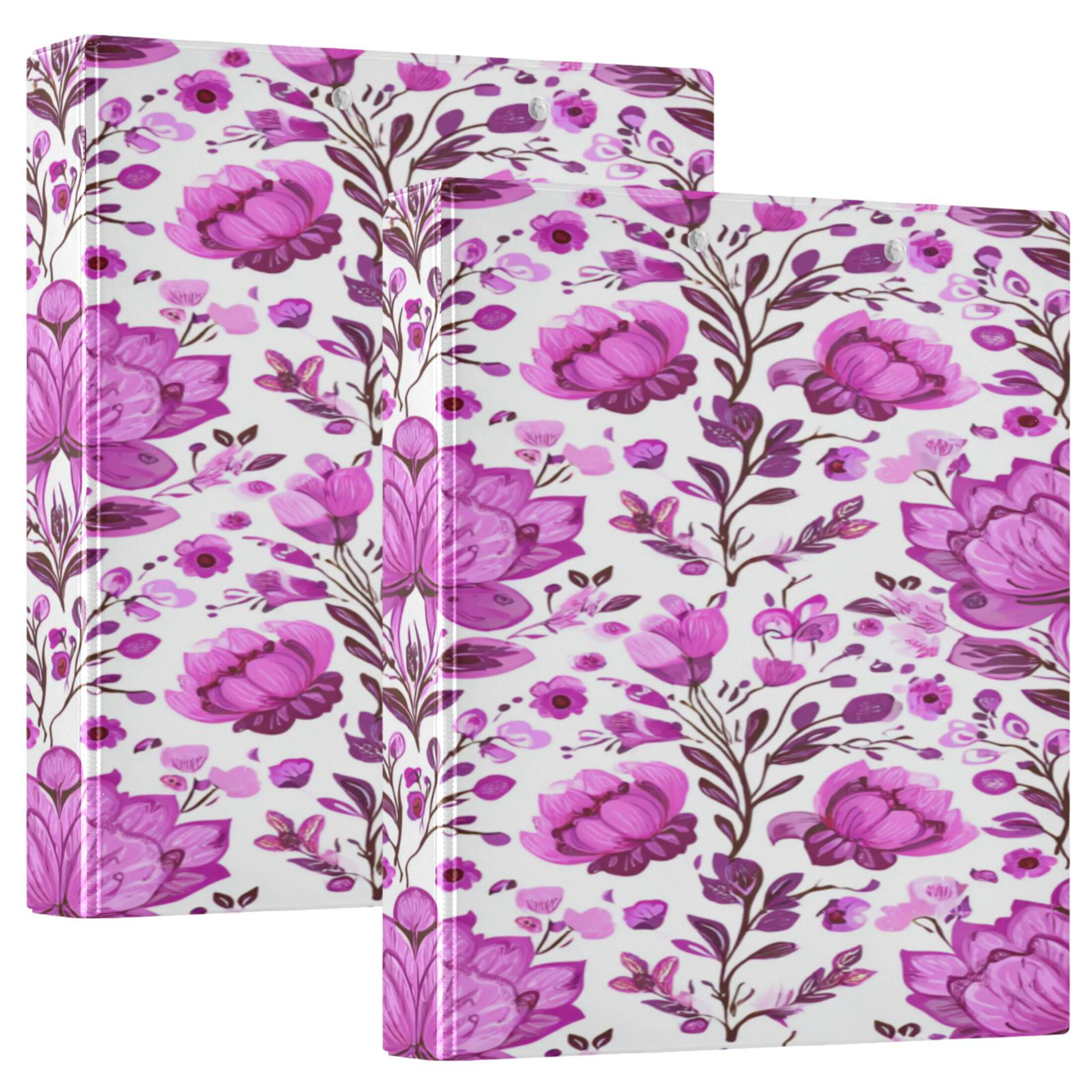 3 Ring Binder 1.5 inch Round Rings with Interior Pockets Binders ...