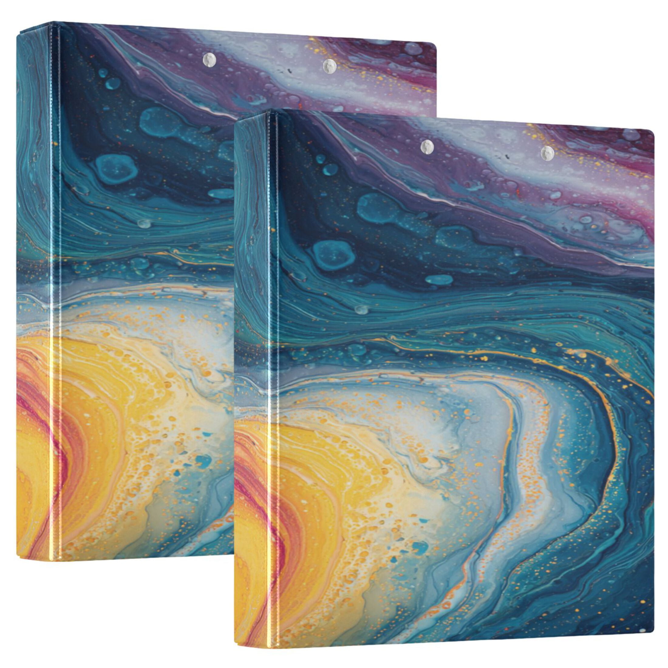 3 Ring Binder 1.5 inch Round Rings with Interior Pockets Binders ...