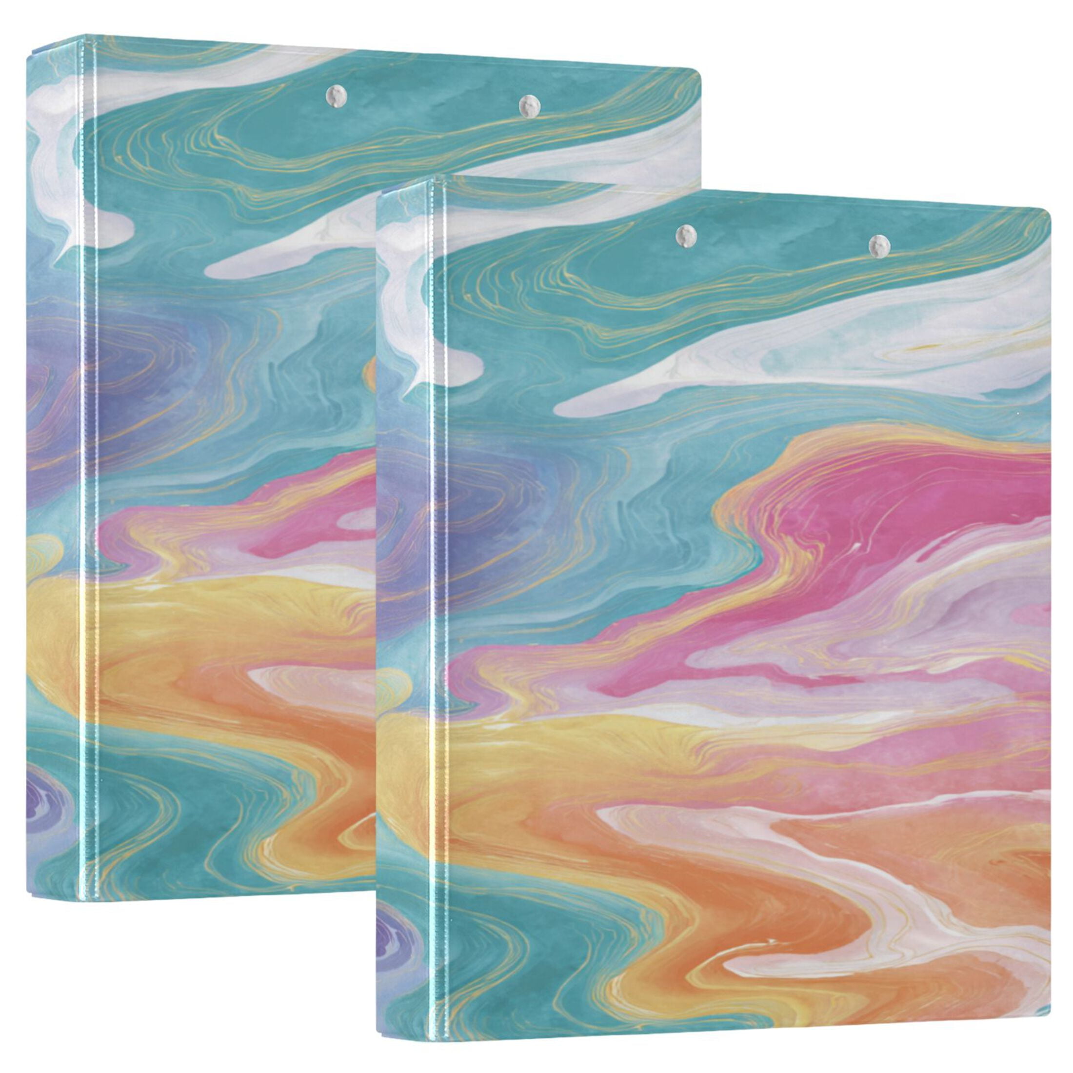 3 Ring Binder 1.5 inch Round Rings with Interior Pockets Binders ...