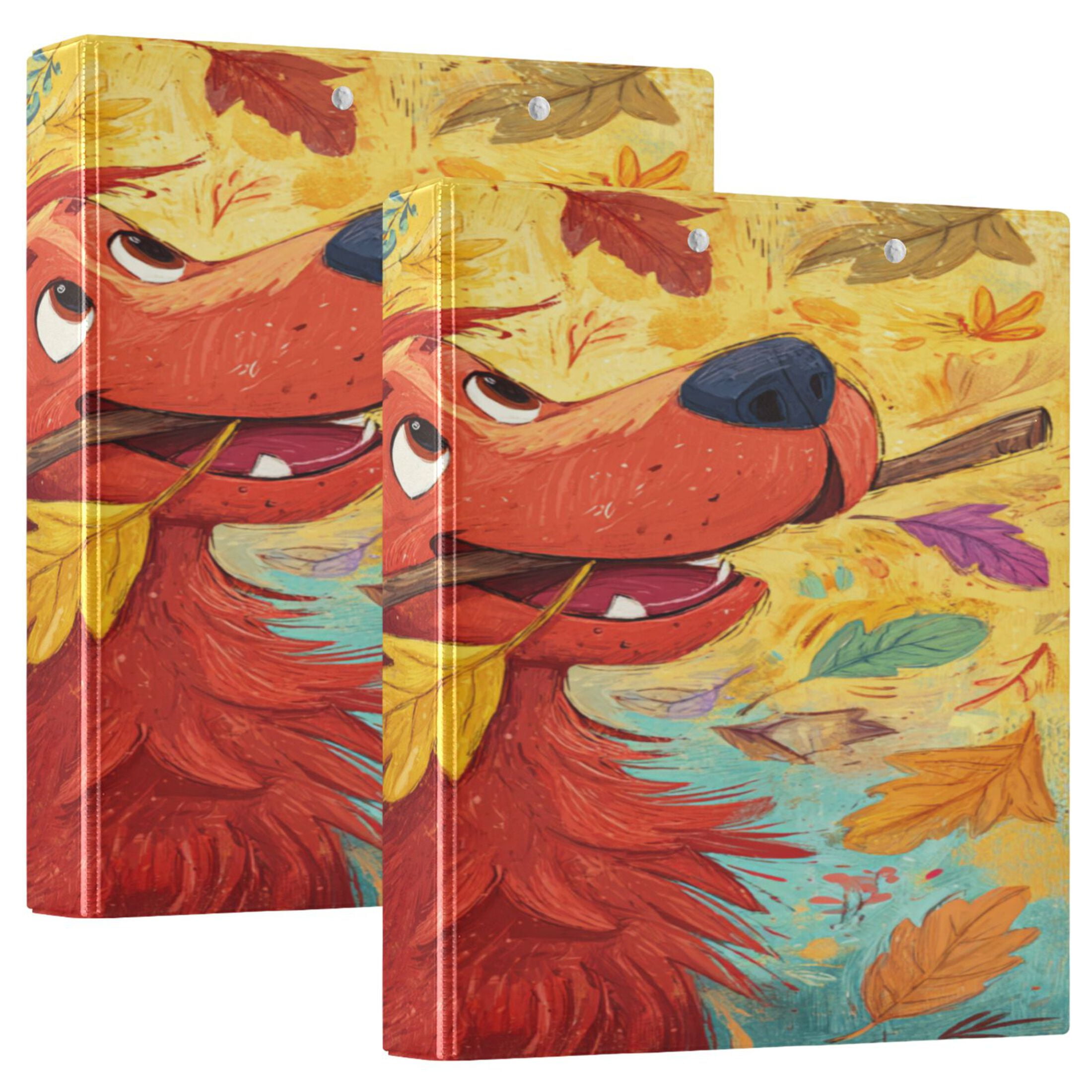 3 Ring Binder 1.5 inch Round Rings with Interior Pockets Binders ...