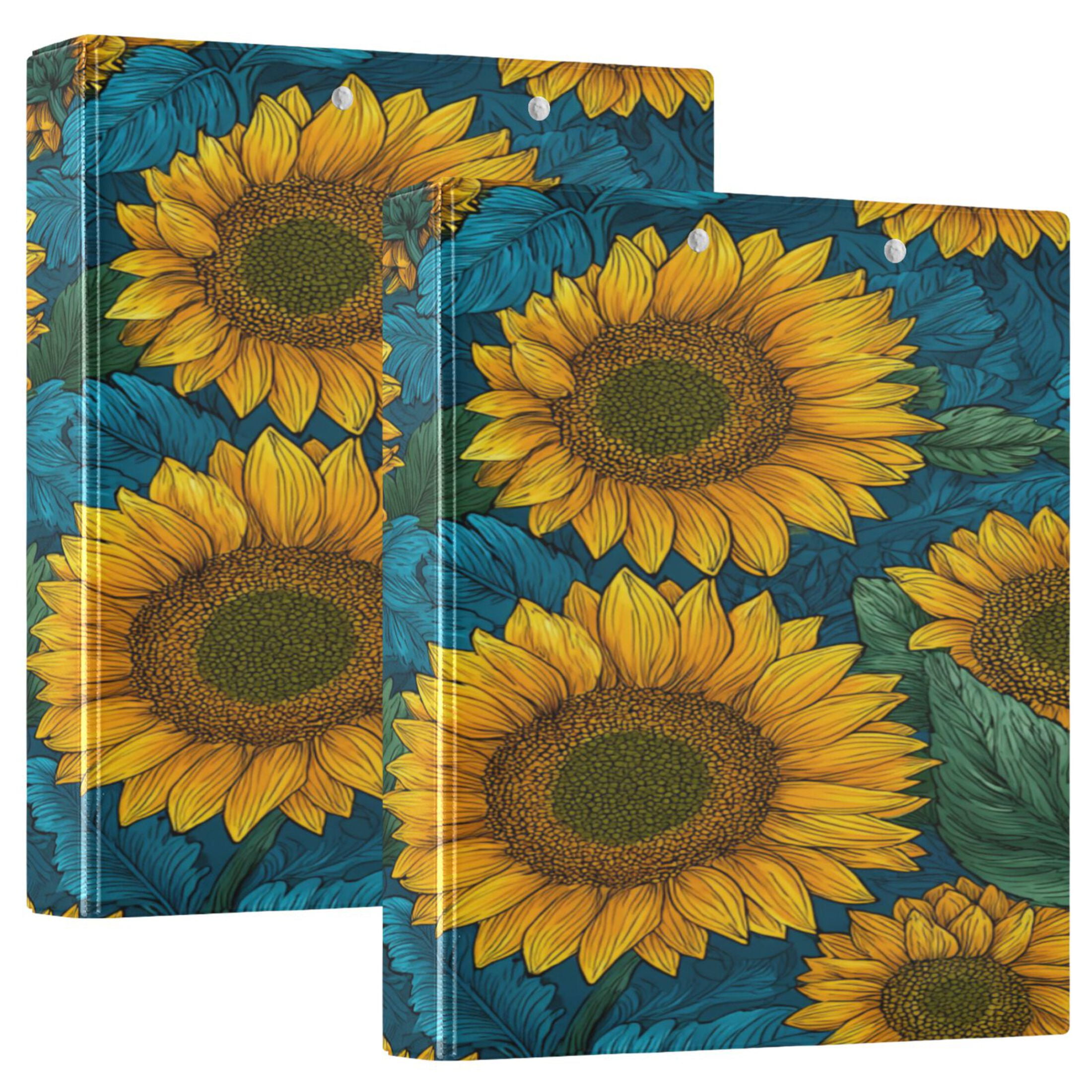 3 Ring Binder 1.5 inch Round Rings with Interior Pockets Binders ...