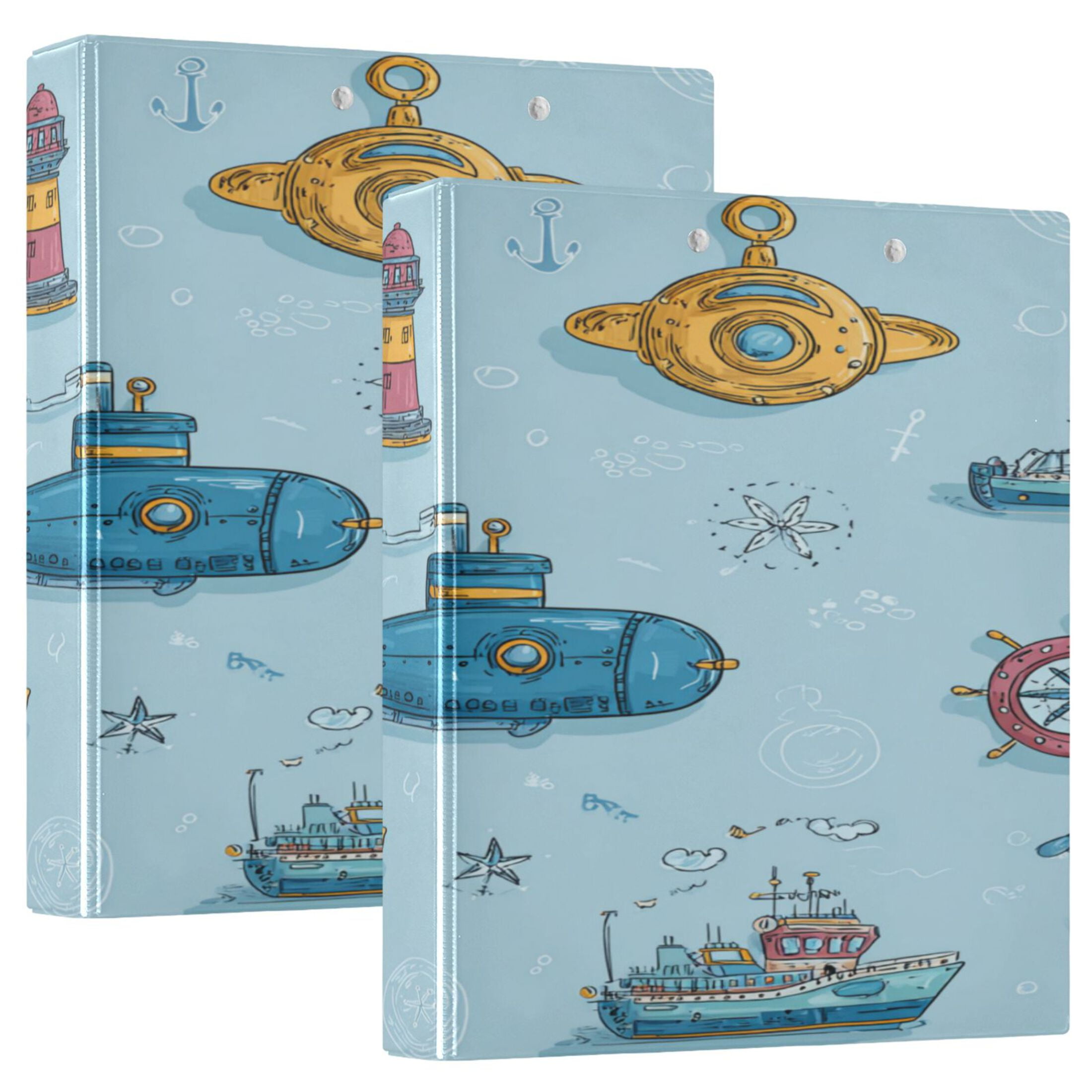 3 Ring Binder 1.5 inch Round Rings with Interior Pockets Binders ...