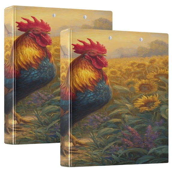 3 Ring Binder 1.5 inch Round Rings with Interior Pockets Binders ...