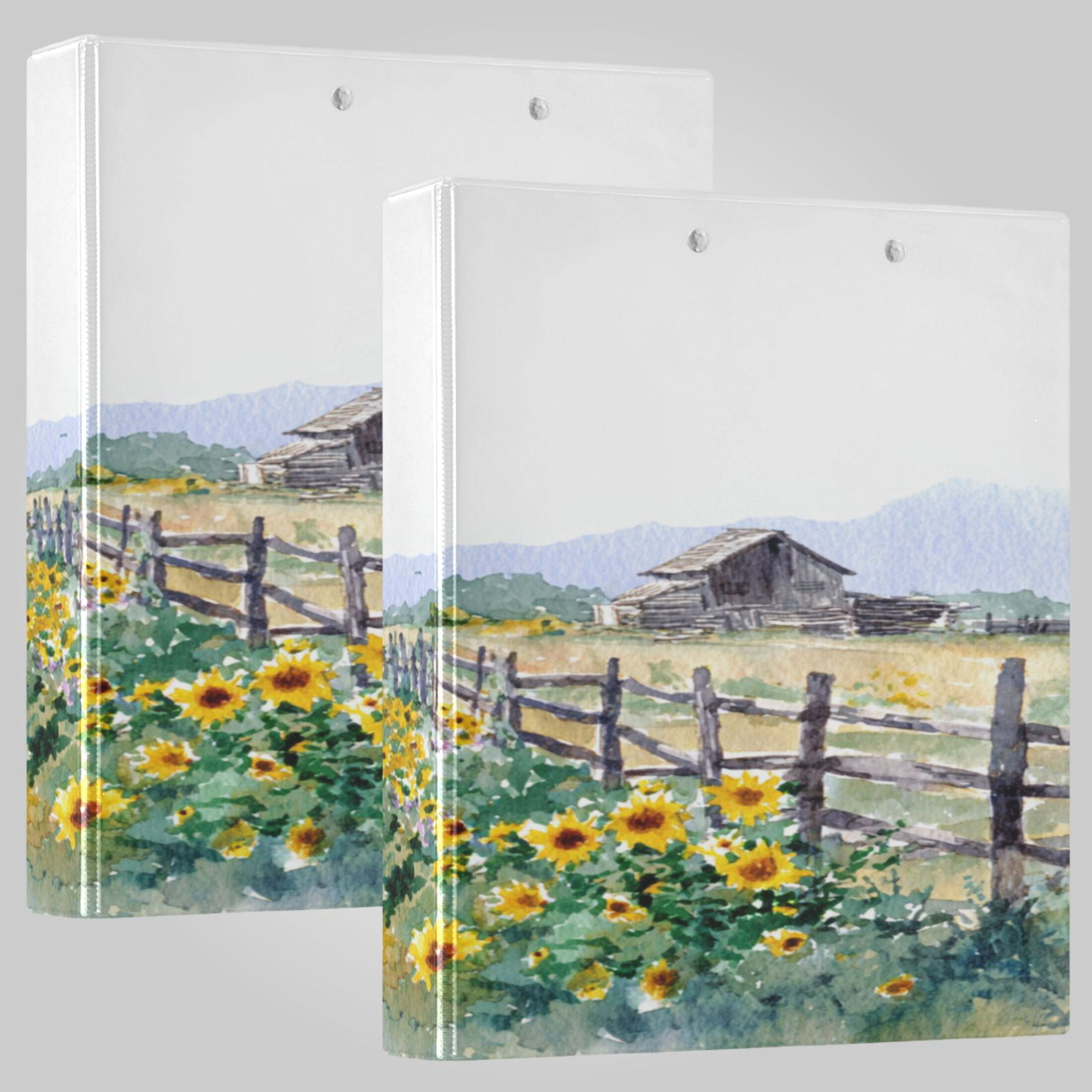 3 Ring Binder 1.5 inch Round Rings with Interior Pockets Binders ...
