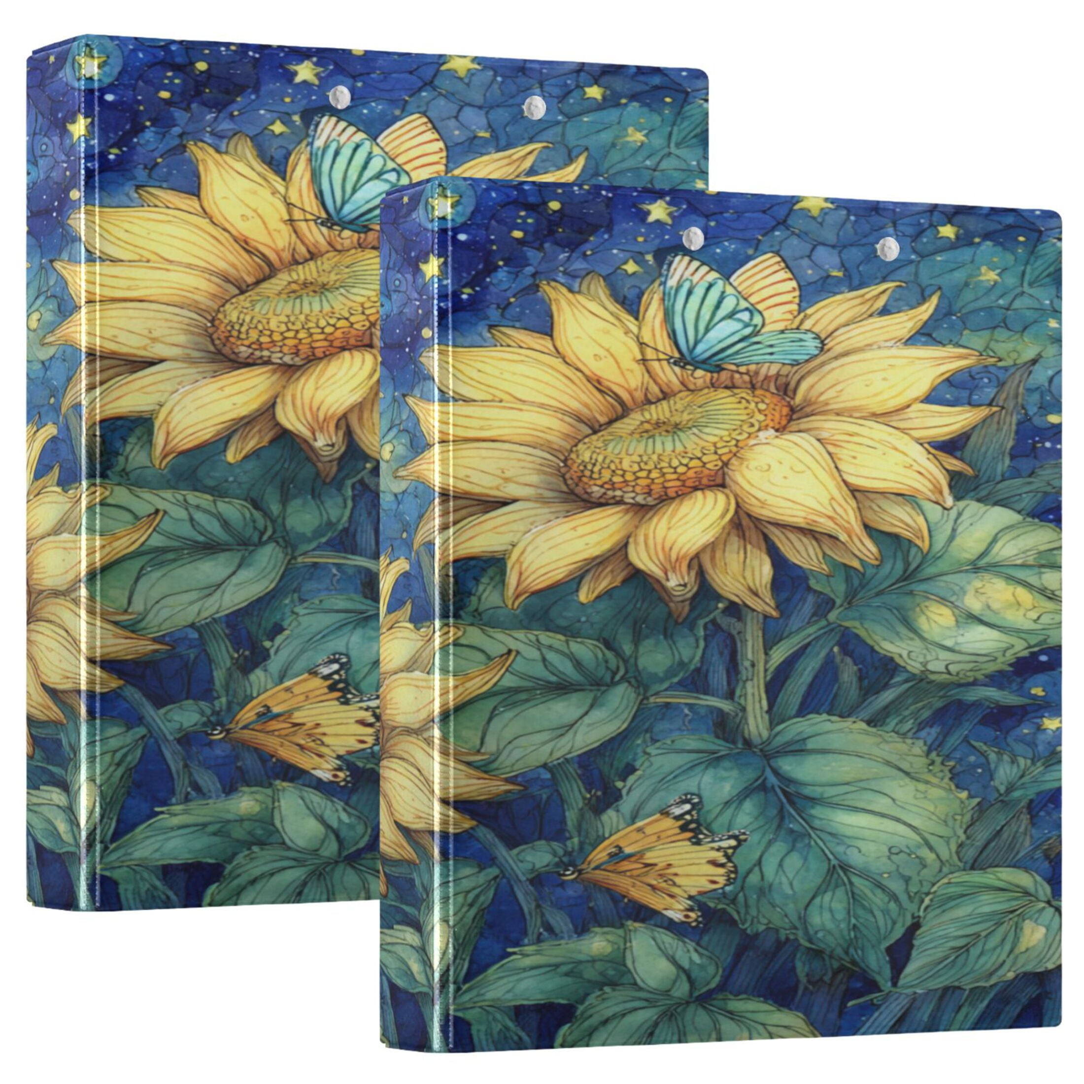 3 Ring Binder 1.5 inch Round Rings with Interior Pockets Binders ...