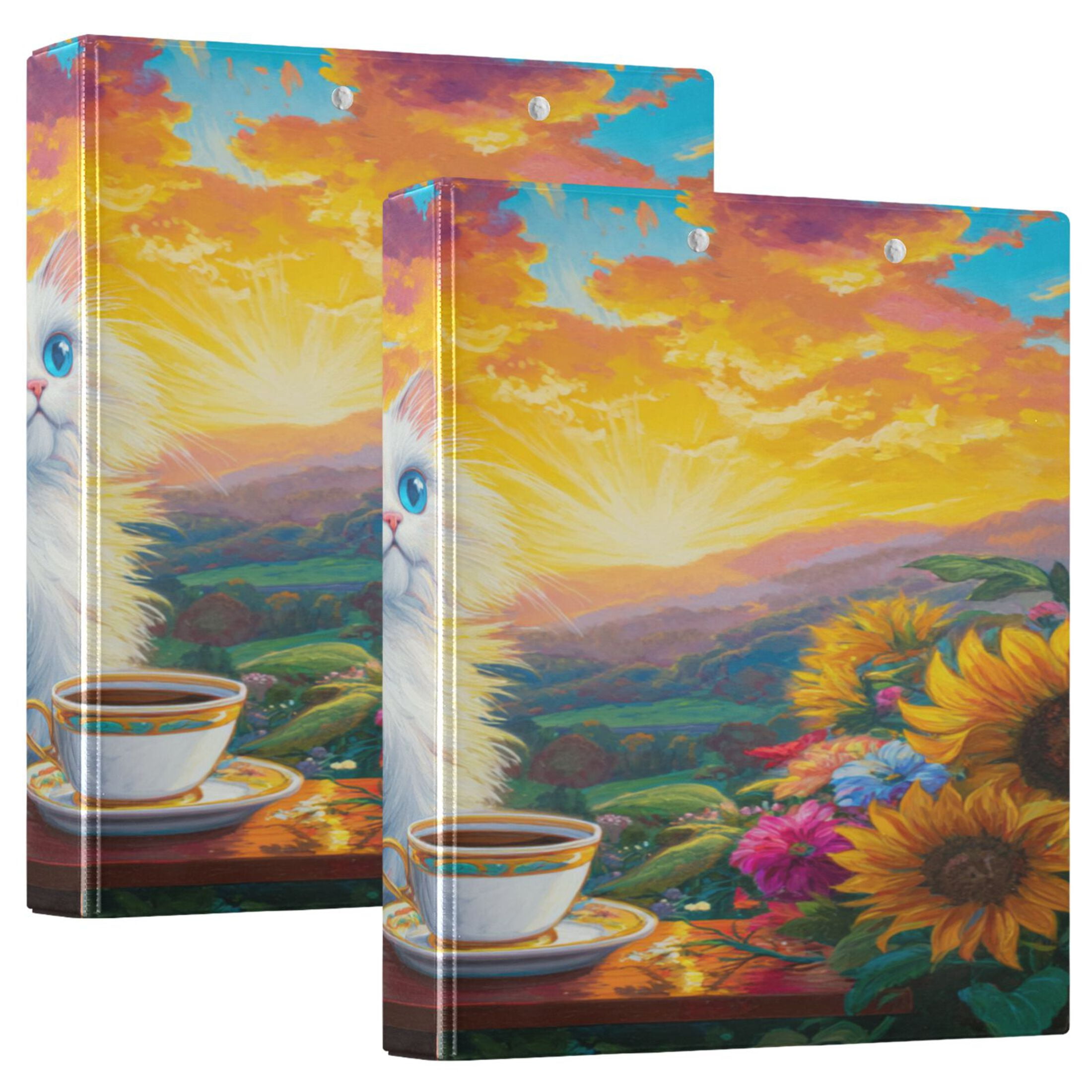 3 Ring Binder 1.5 inch Round Rings with Interior Pockets Binders ...