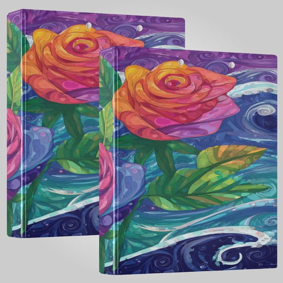 3 Ring Binder 1.5 inch Round Rings with Interior Pockets Binders ...