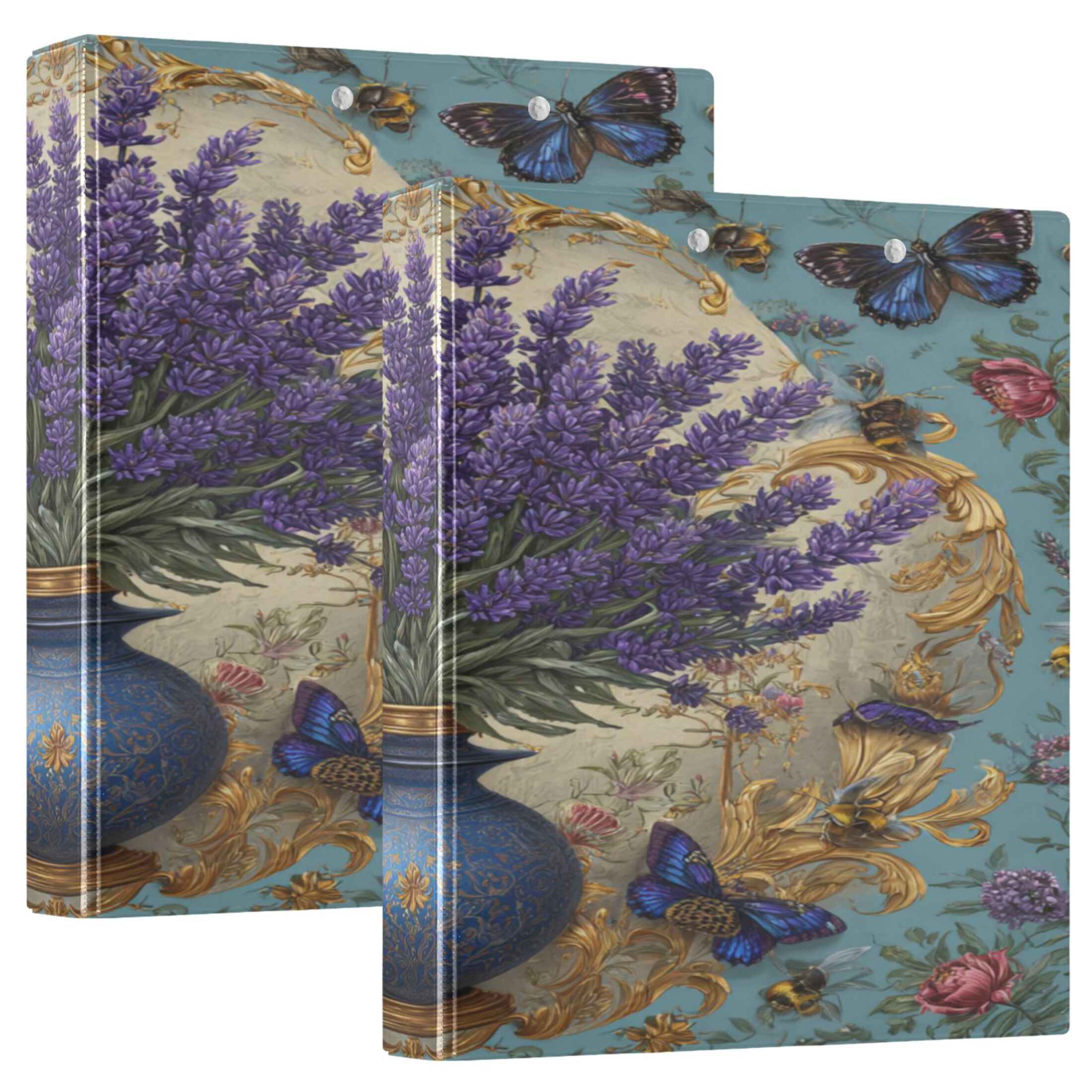 3 Ring Binder 1.5 inch Round Rings with Interior Pockets Binders ...