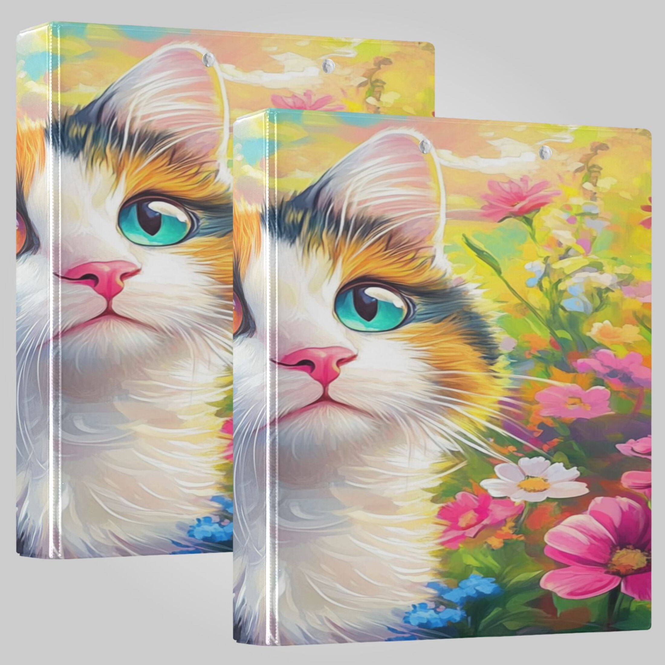 3 Ring Binder 1.5 inch Round Rings with Interior Pockets Binders ...