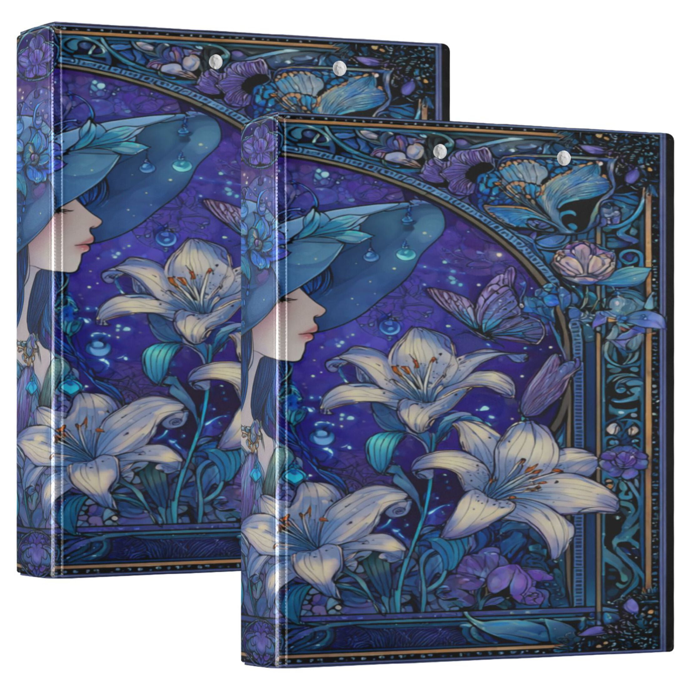 3 Ring Binder 1.5 inch Round Rings with Interior Pockets Binders ...