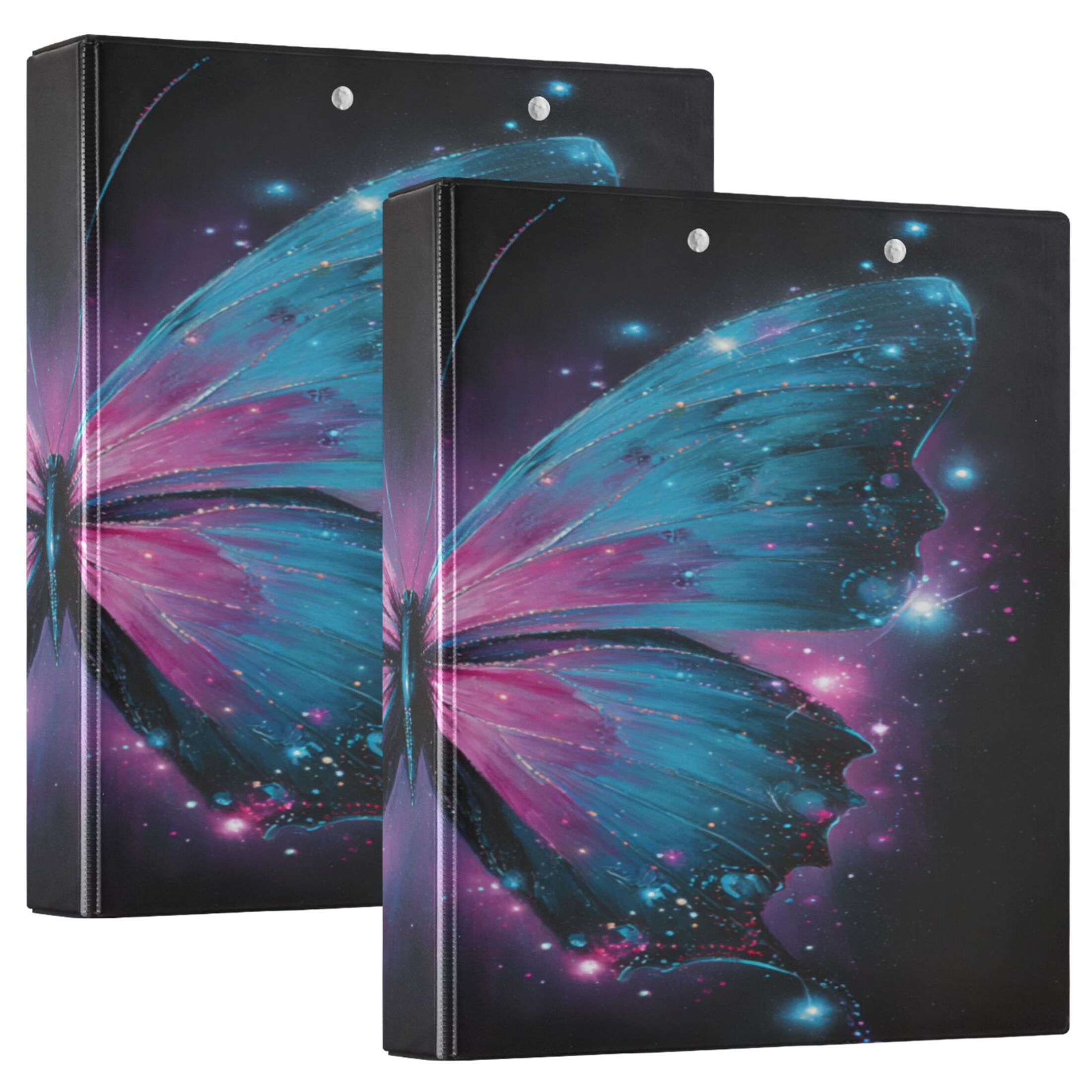 3 Ring Binder 1.5 inch Round Rings with Interior Pockets Binders ...