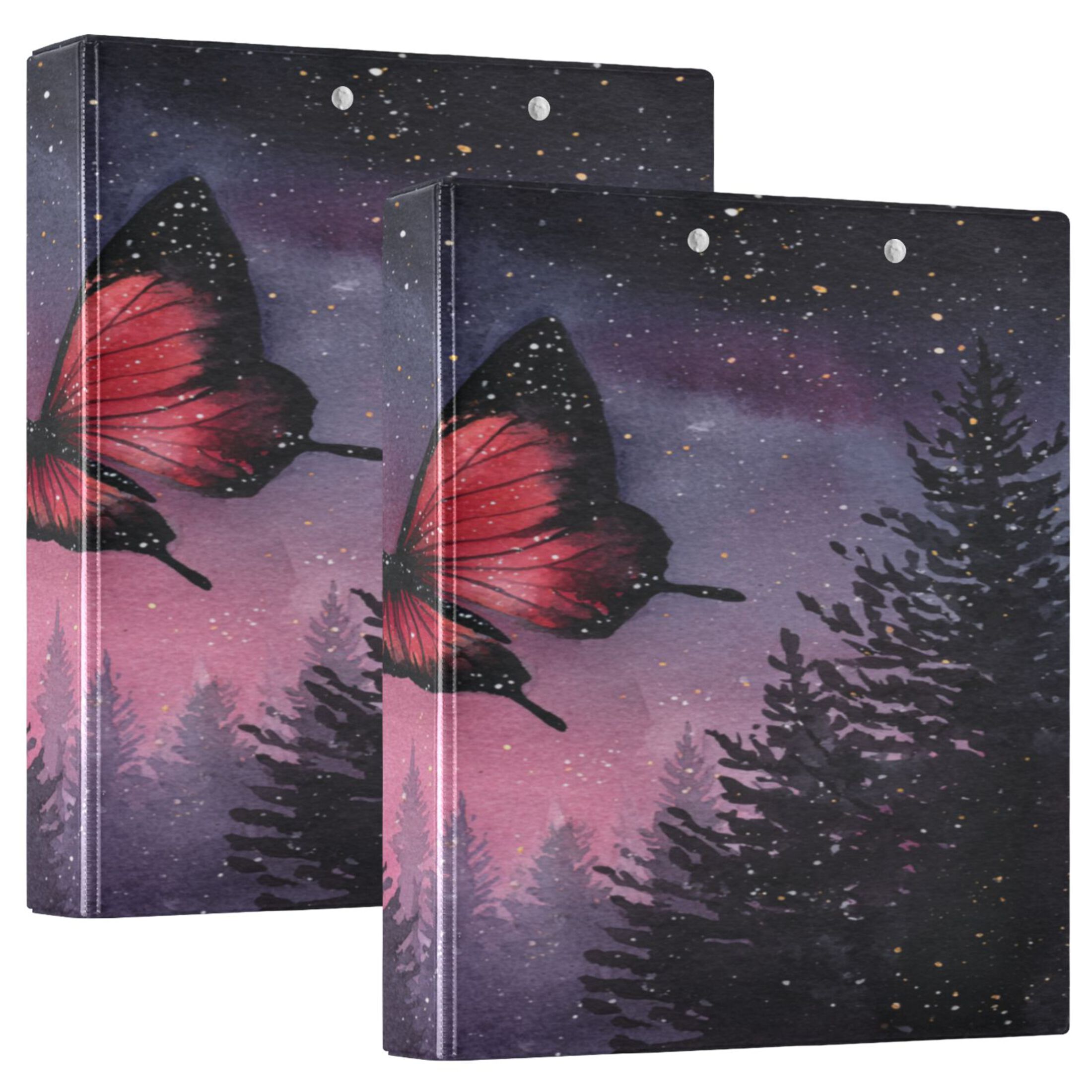 3 Ring Binder 1.5 inch Round Rings with Interior Pockets Binders ...