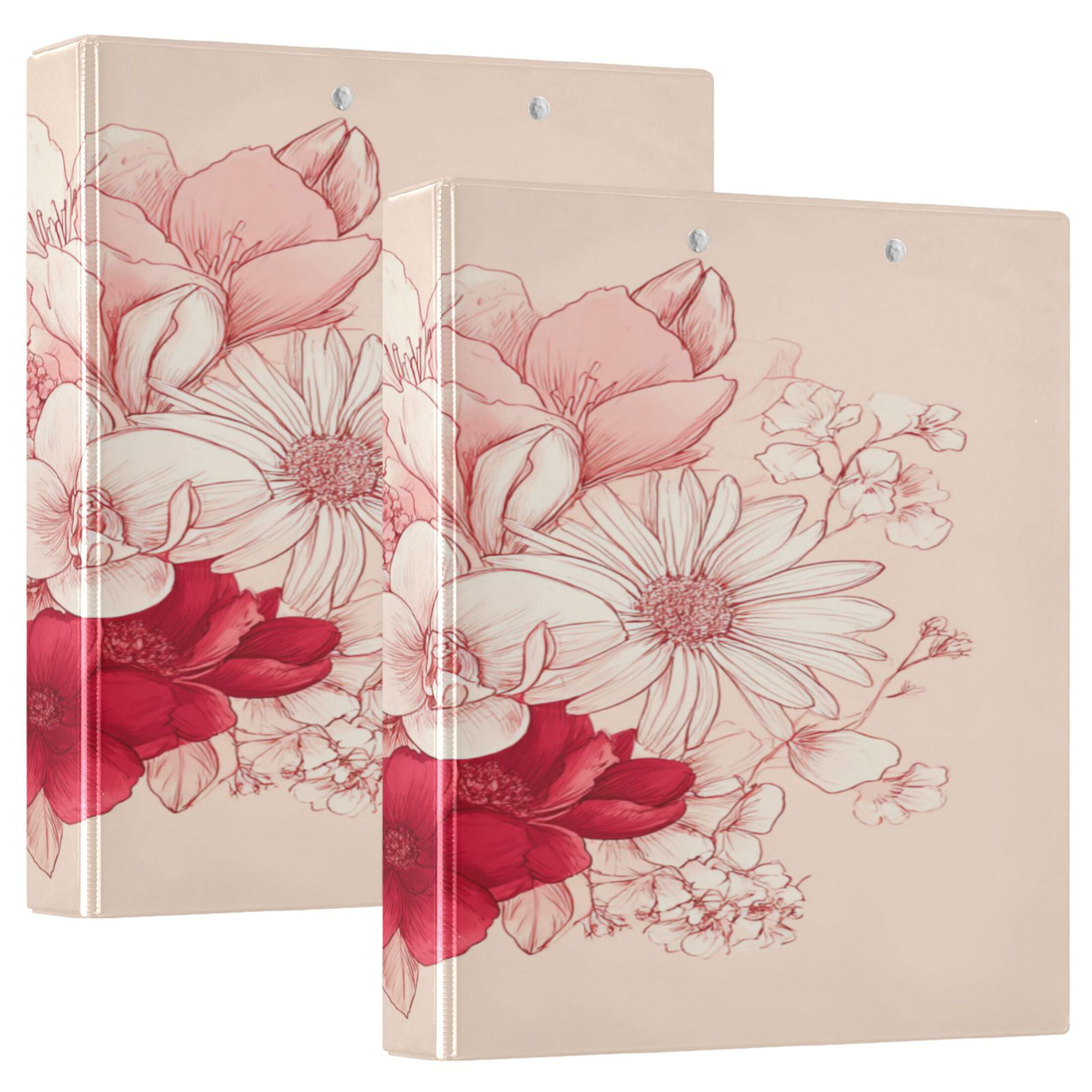 3 Ring Binder 1.5 inch Round Rings with Interior Pockets Binders ...