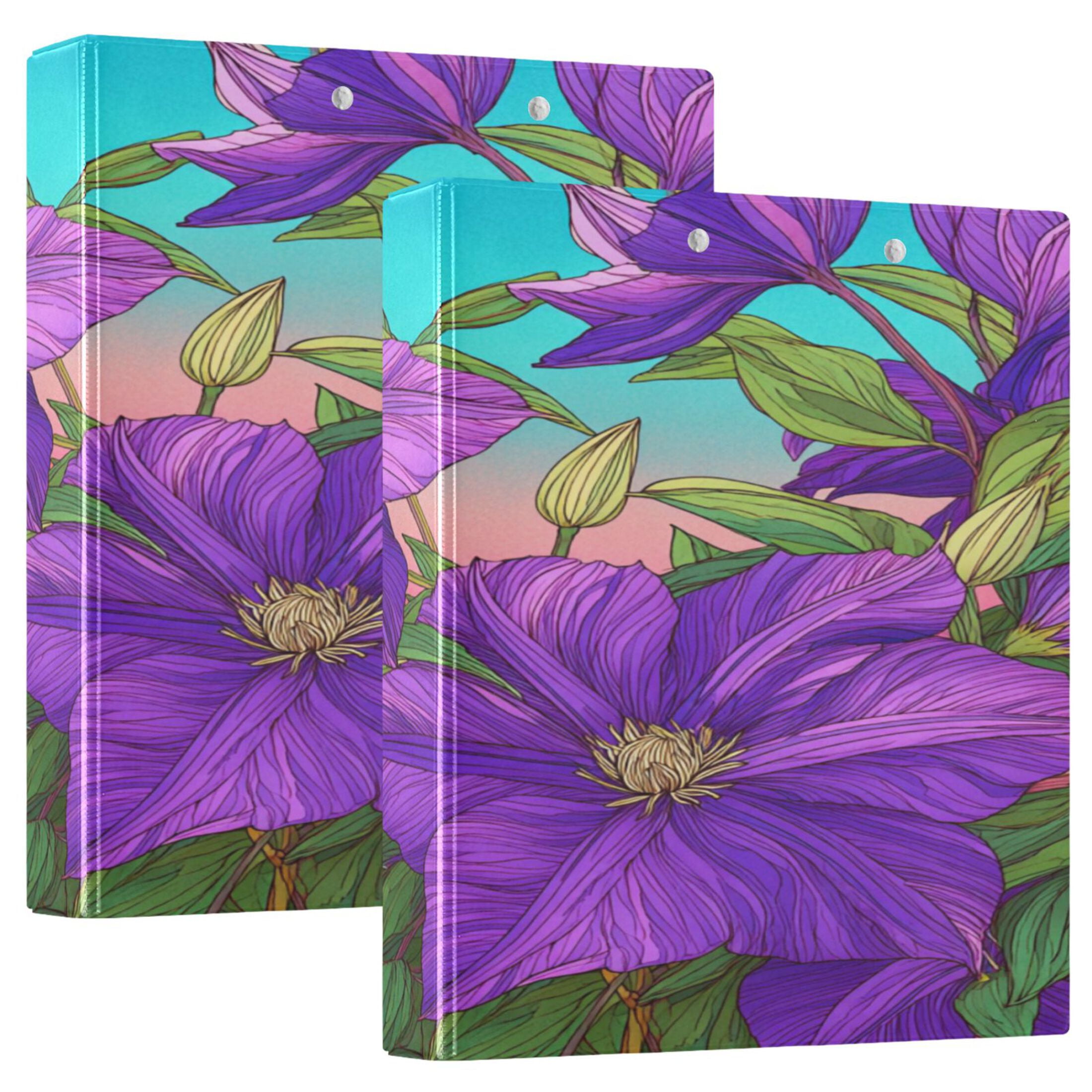 3 Ring Binder 1.5 inch Round Rings with Interior Pockets Binders ...