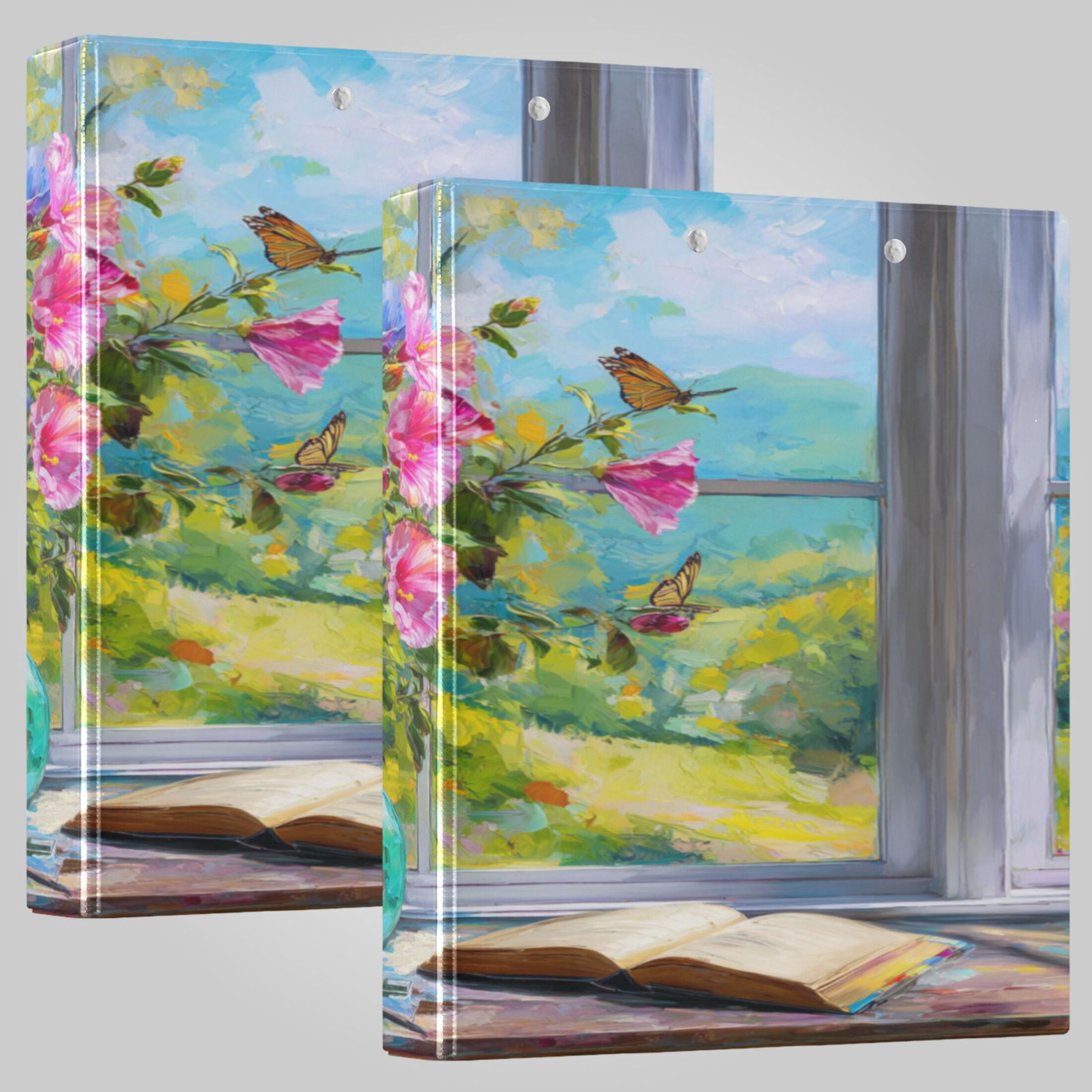 3 Ring Binder 1.5 inch Round Rings with Interior Pockets Binders ...