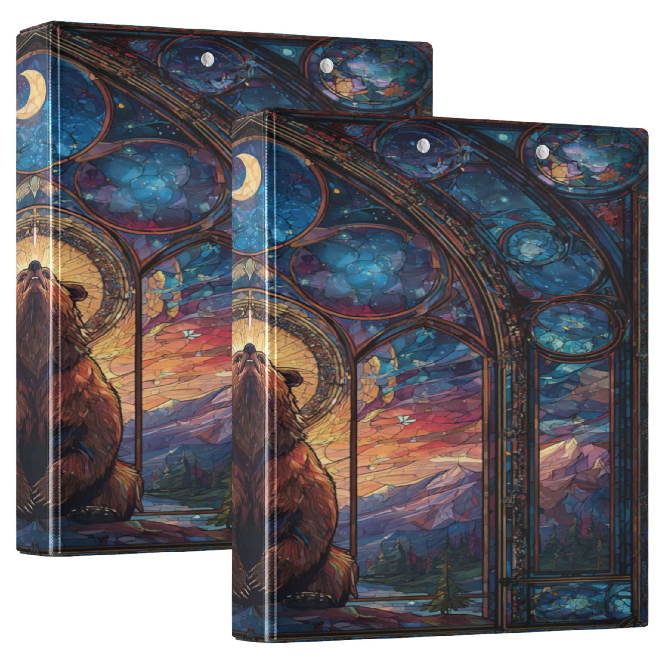 3 Ring Binder 1.5 inch Round Rings with Interior Pockets Binders ...