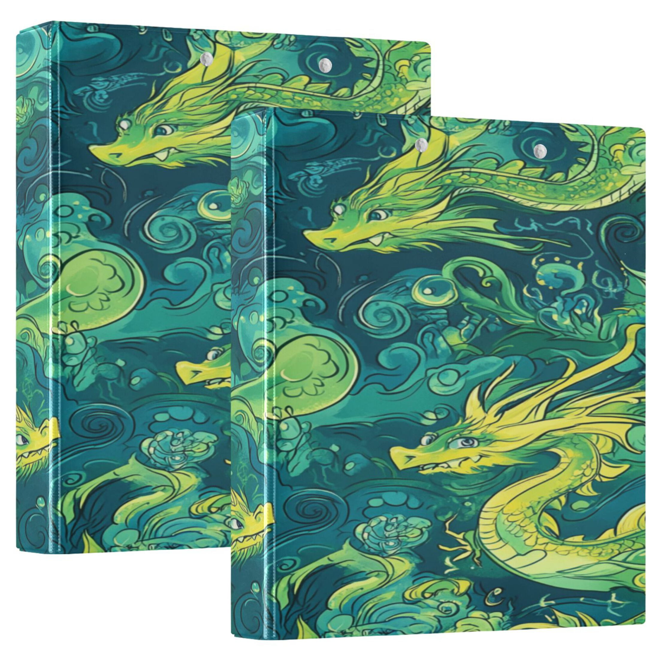 3 Ring Binder 1.5 inch Round Rings with Interior Pockets Binders ...