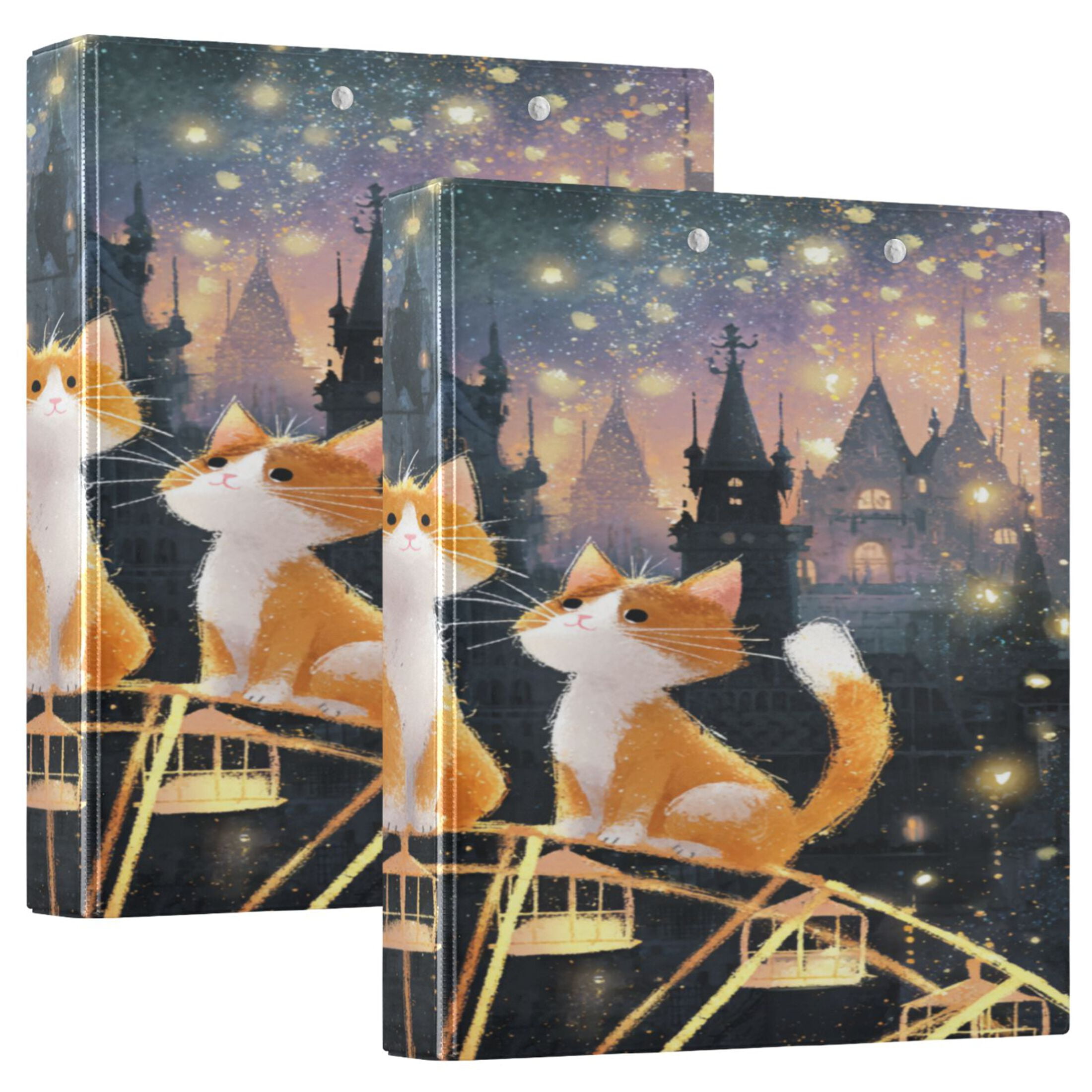 3 Ring Binder 1.5 inch Round Rings with Interior Pockets Binders ...