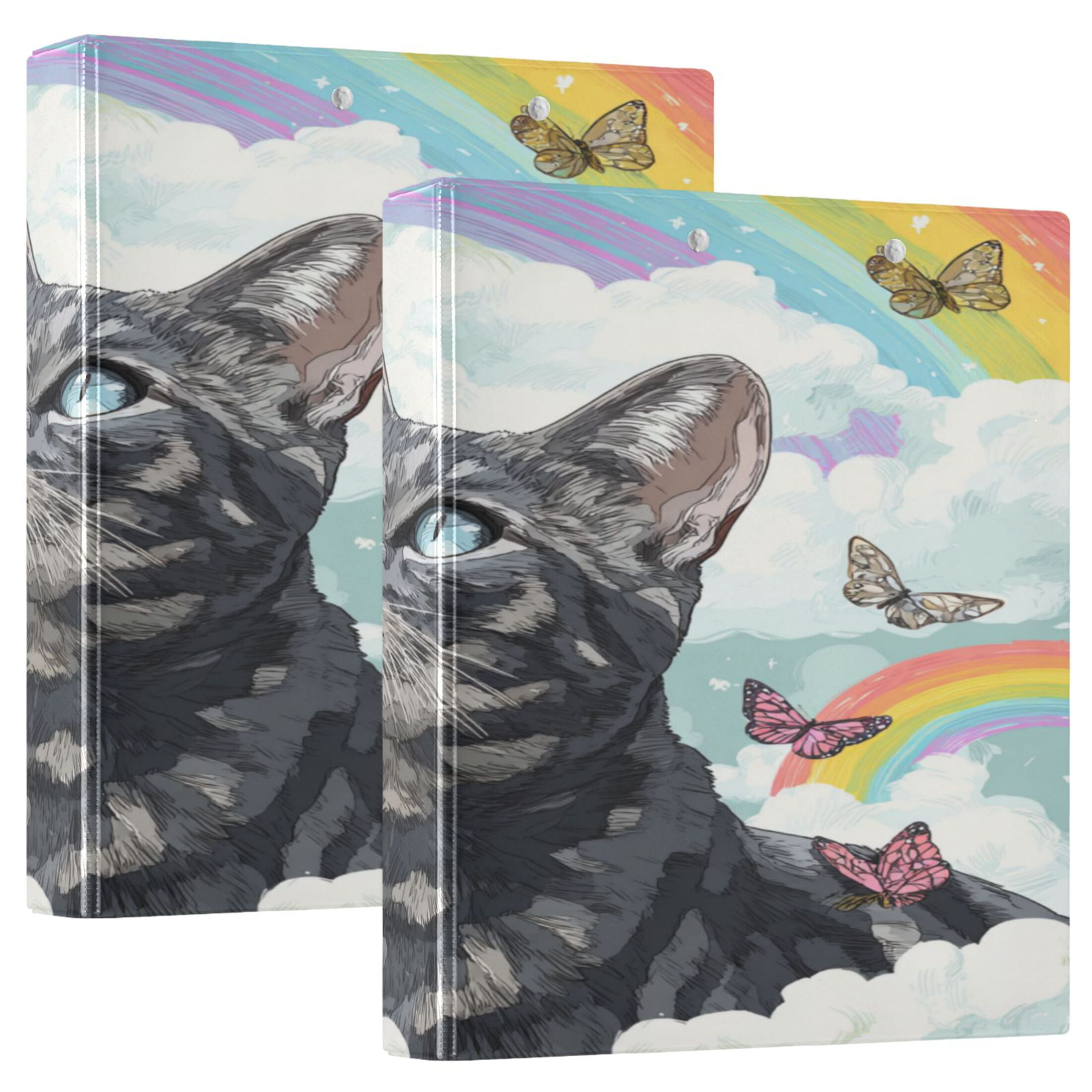 3 Ring Binder 1.5 inch Round Rings with Interior Pockets Binders ...