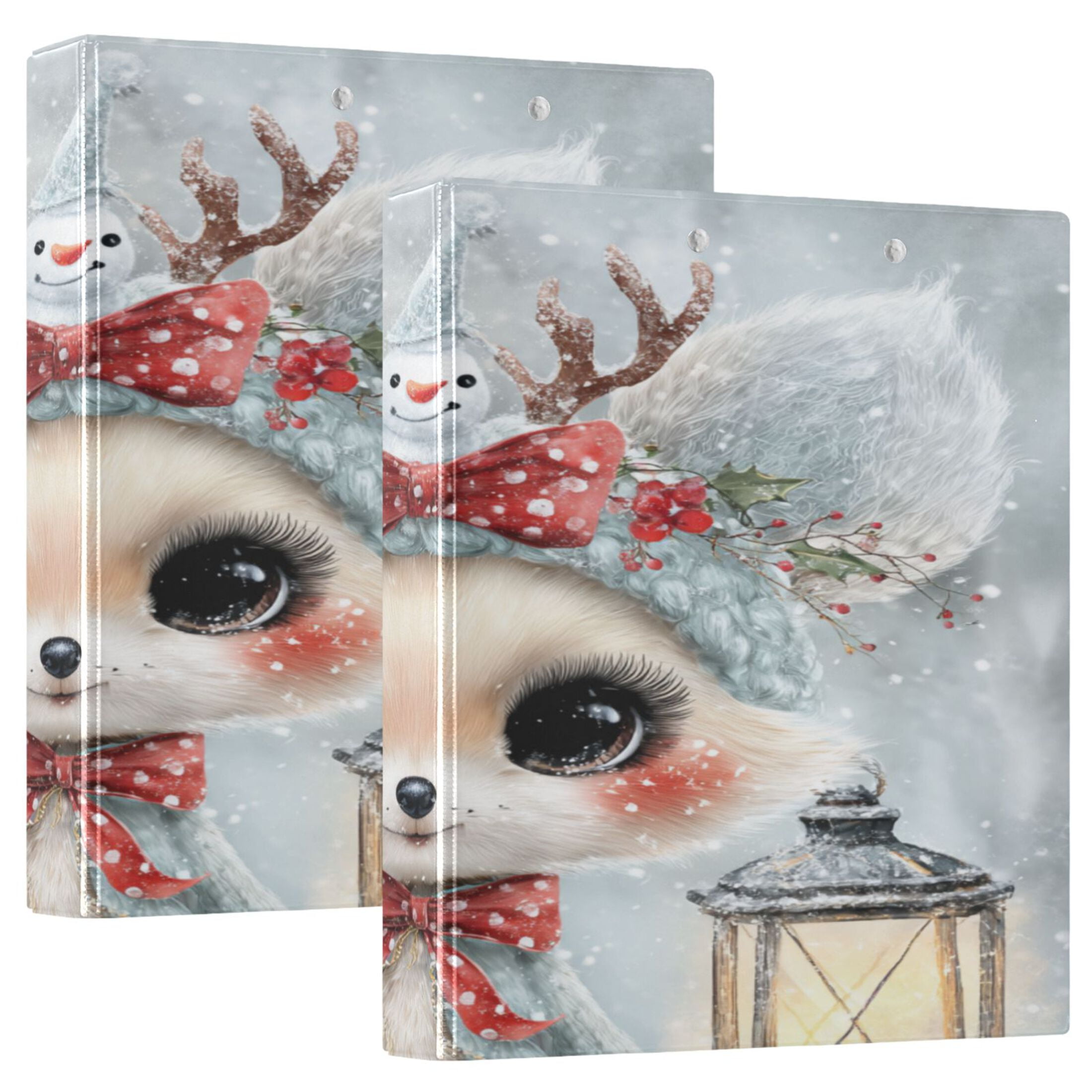 3 Ring Binder 1.5 inch Round Rings with Interior Pockets Binders Organizer Office School 2Pack ...