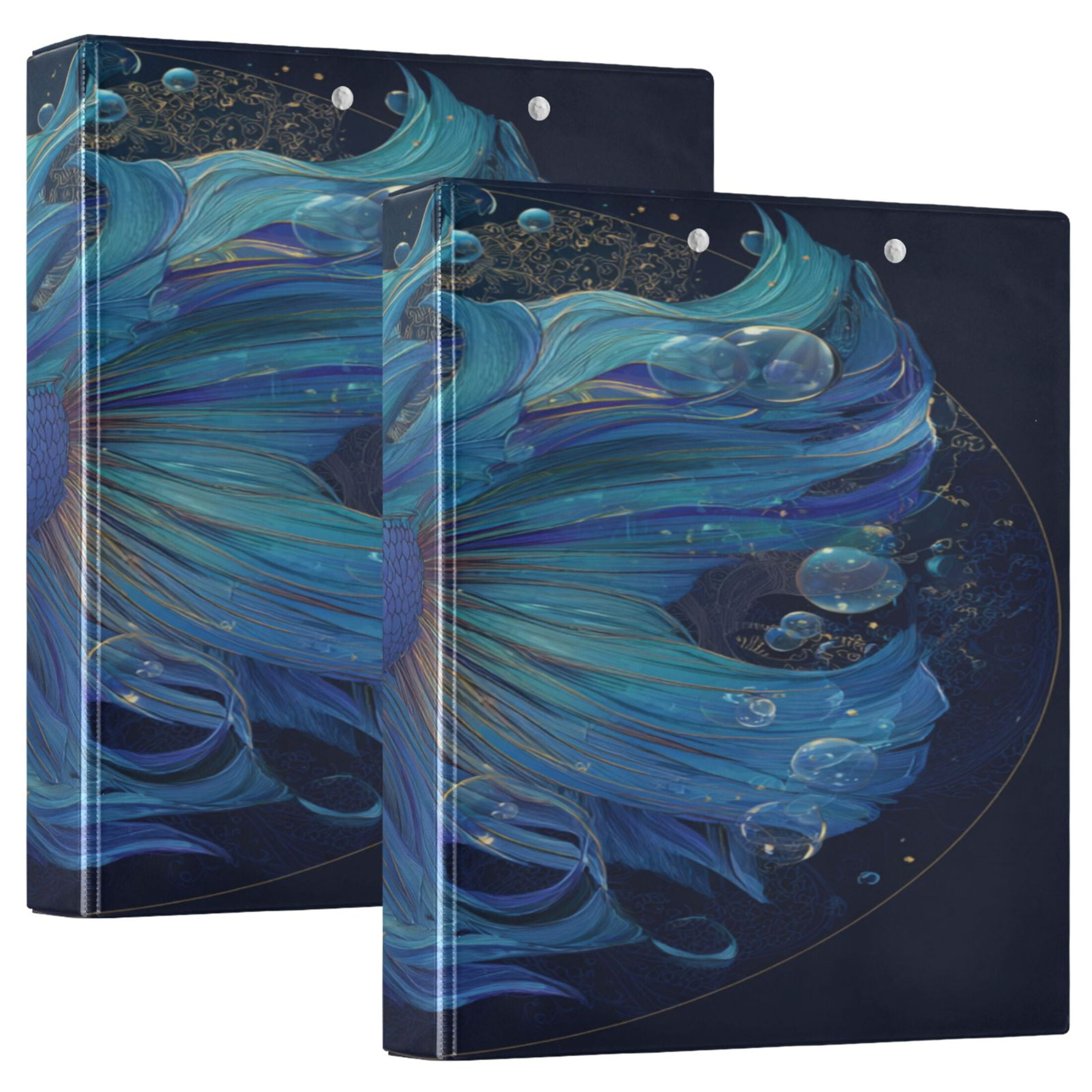 3 Ring Binder 1.5 inch Round Rings with Interior Pockets Binders ...