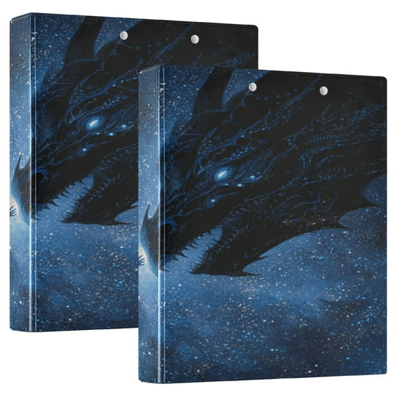 6 Inch Ring Binder With Slant D-Rings, Black, Clear View, Pockets ...