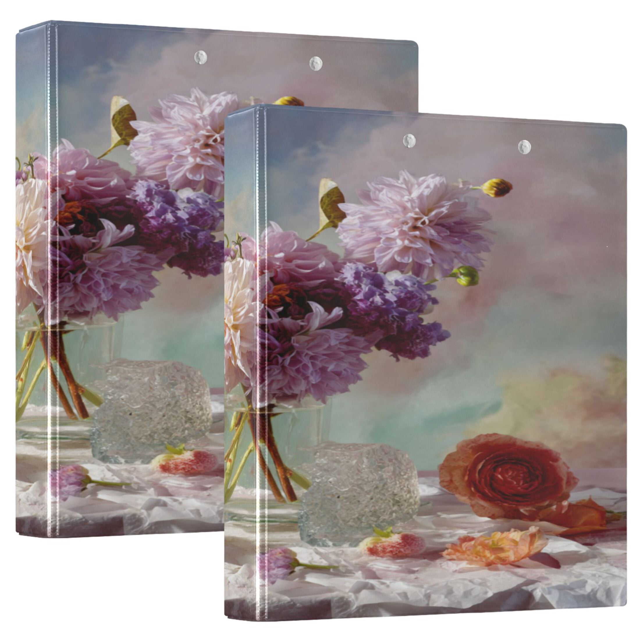 3 Ring Binder 1.5 inch Round Rings with Interior Pockets Binders ...