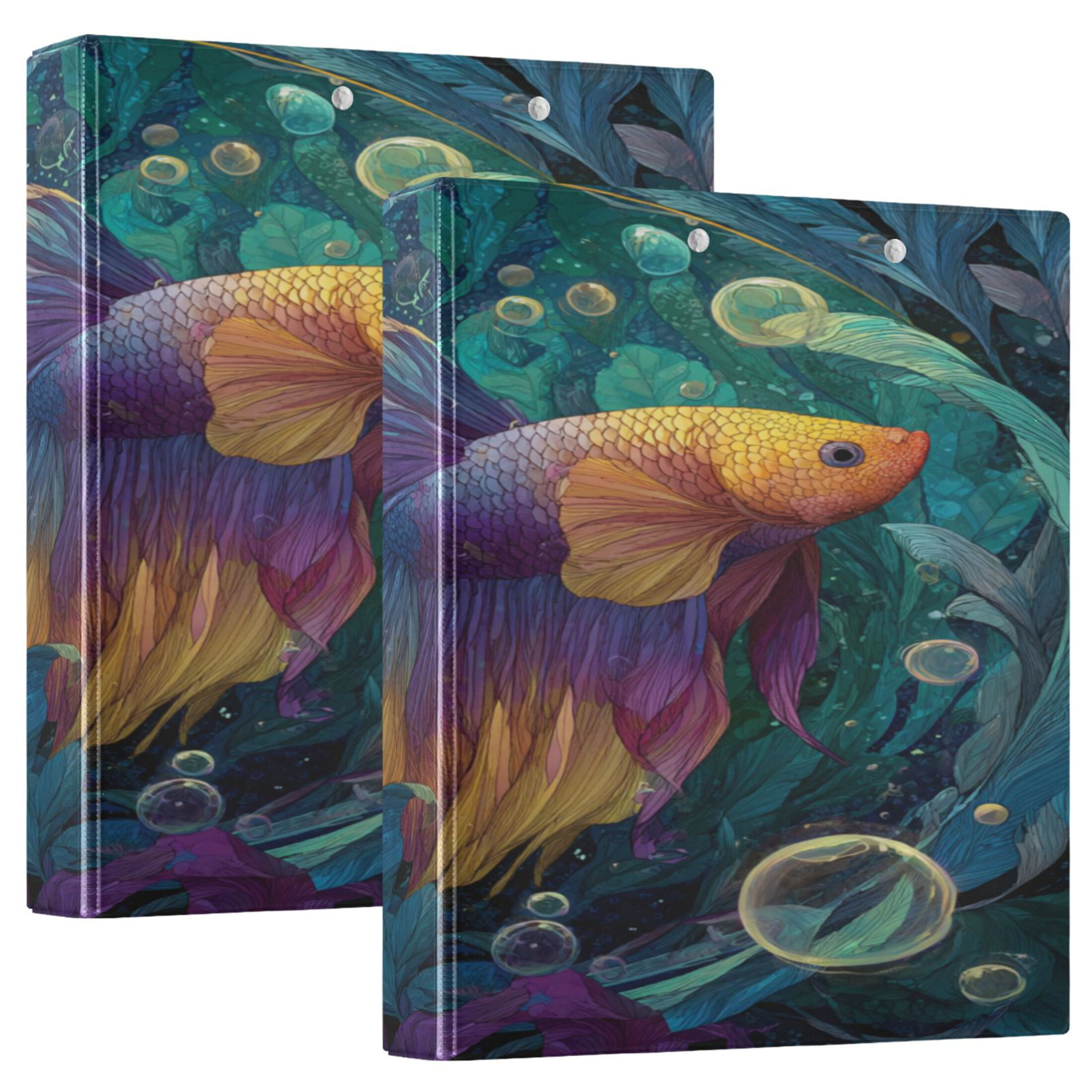 3 Ring Binder 1.5 inch Round Rings with Interior Pockets Binders ...