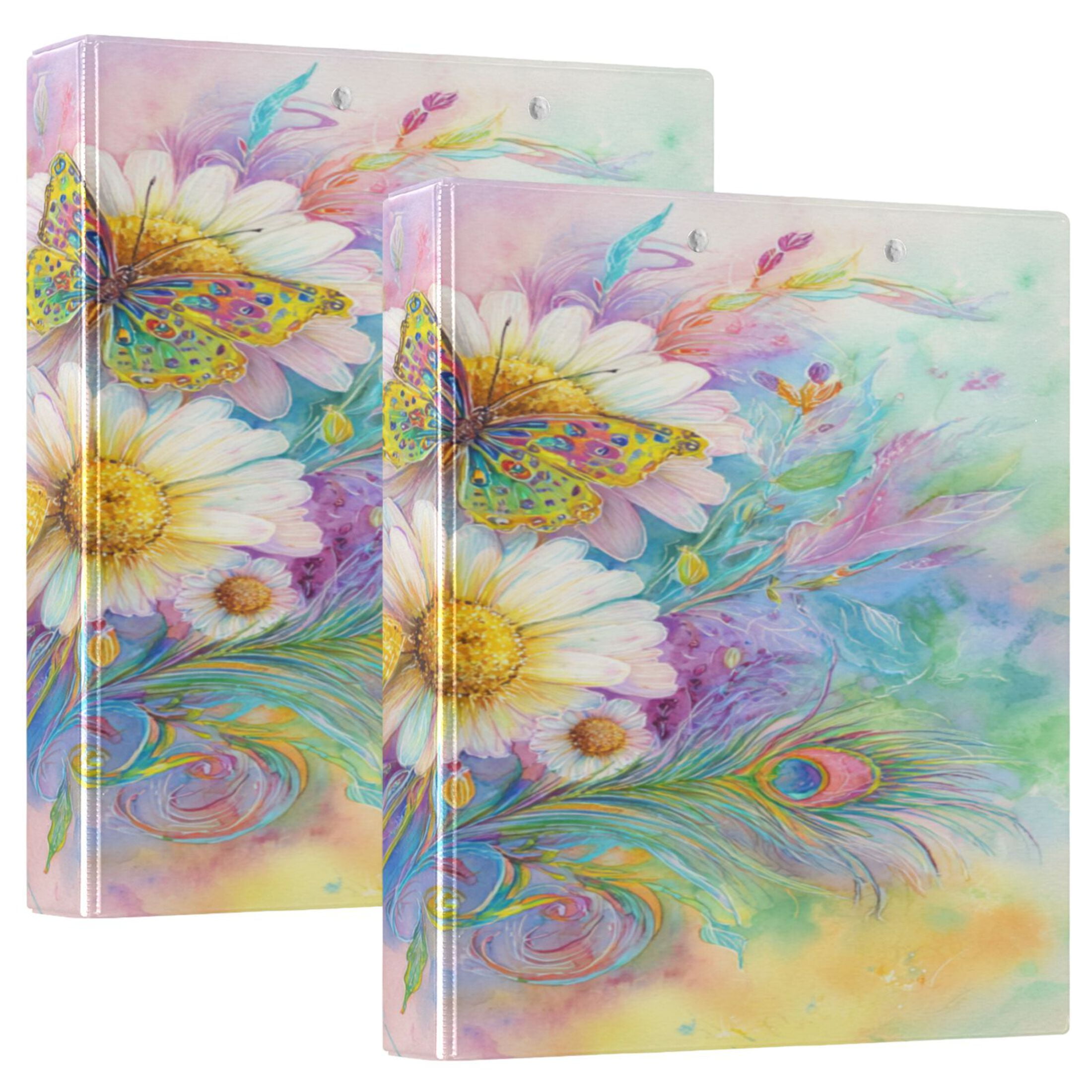 3 Ring Binder 1.5 inch Round Rings with Interior Pockets Binders ...