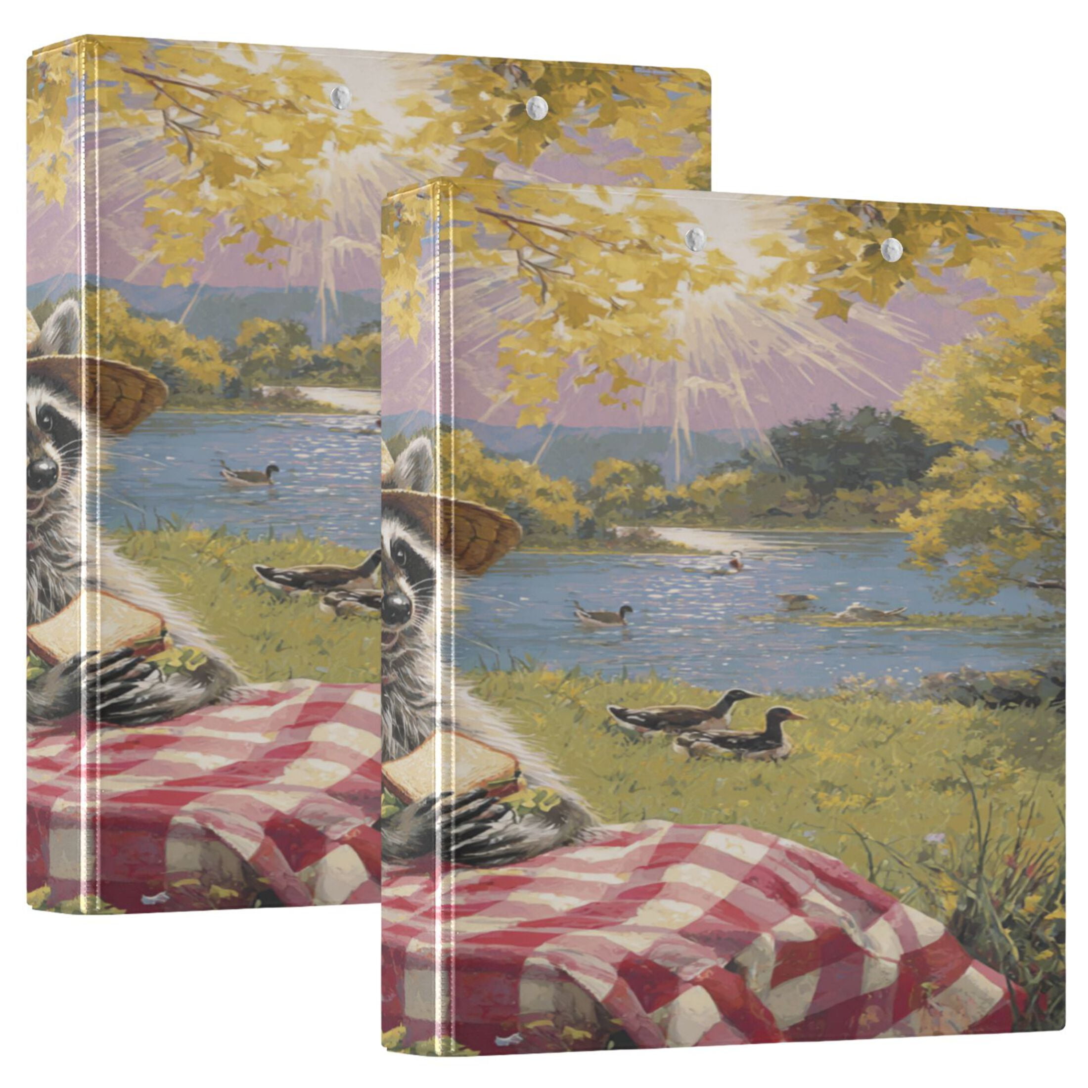 3 Ring Binder 1.5 inch Round Rings with Interior Pockets Binders ...