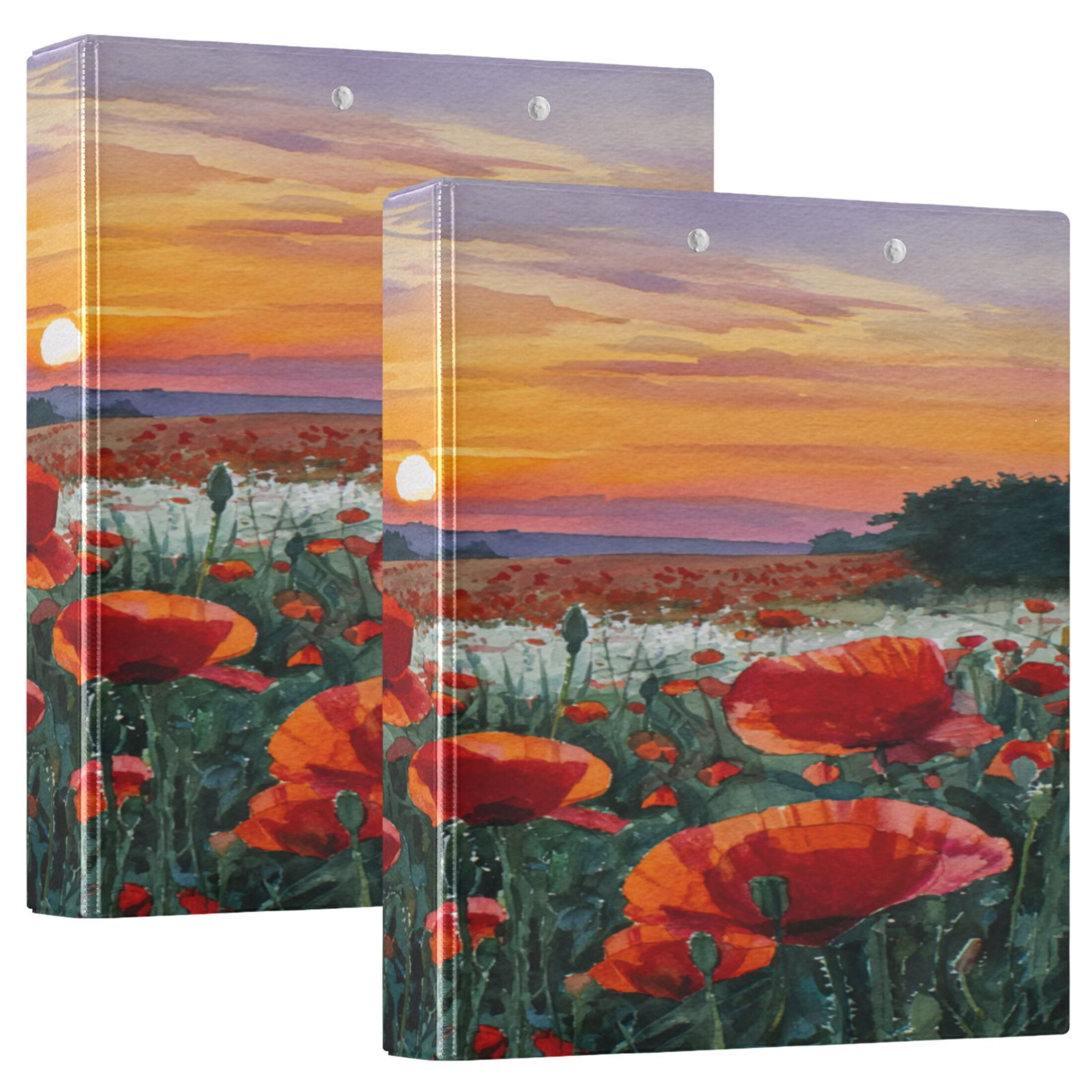 3 Ring Binder 1.5 inch Round Rings with Interior Pockets Binders ...