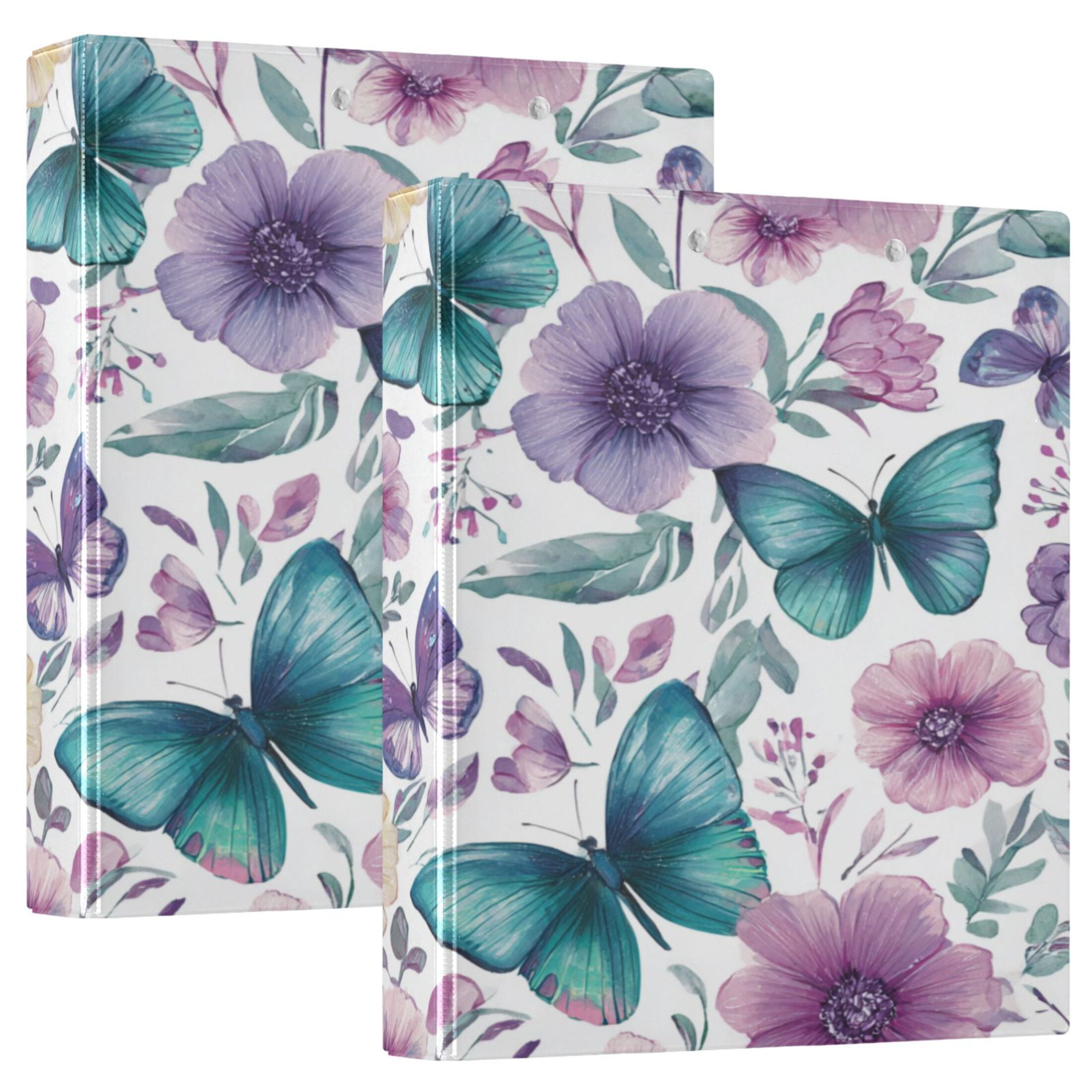 3 Ring Binder 1.5 inch Round Rings with Interior Pockets Binders ...